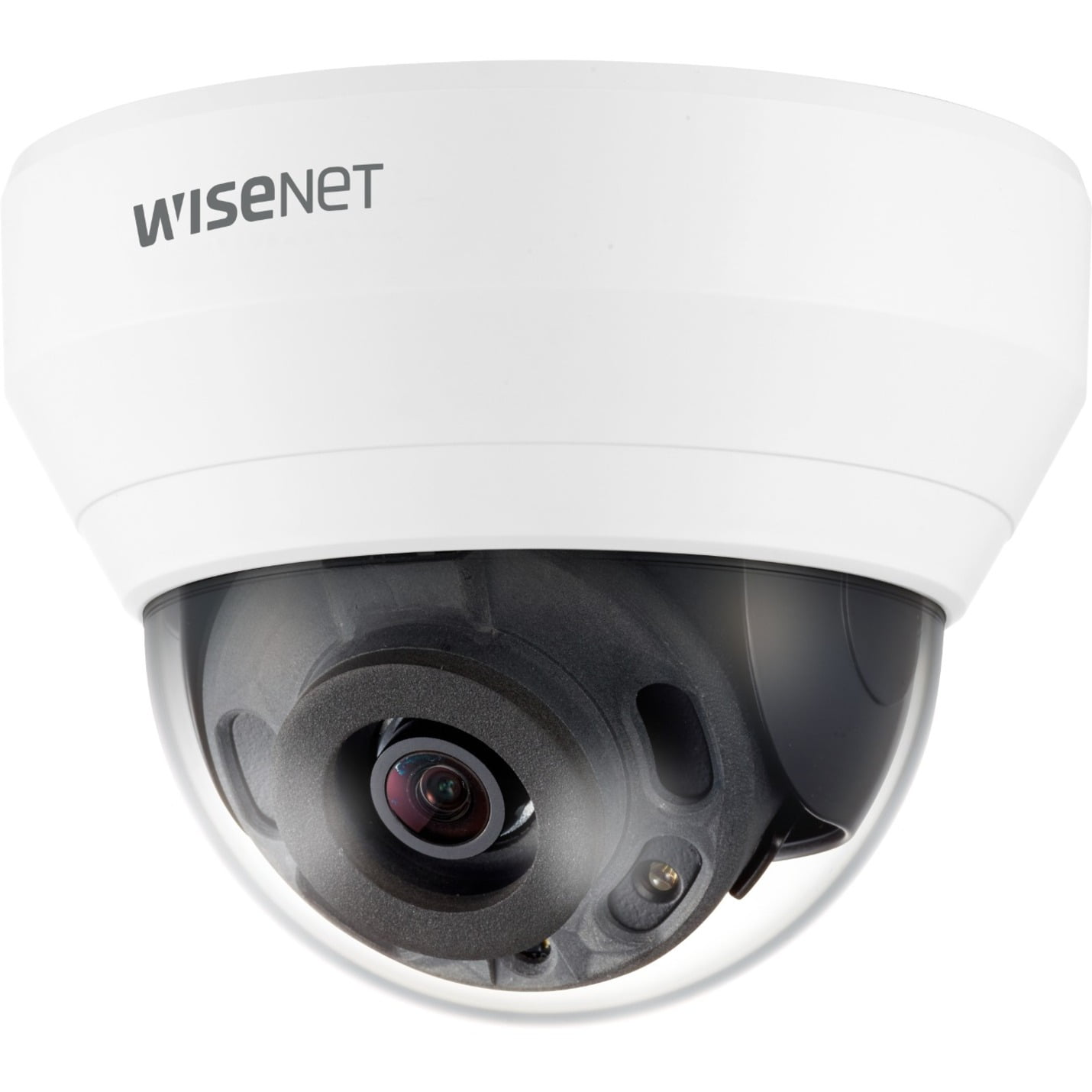 Wisenet QND-7022R 4 Megapixel Indoor Network Camera, Color, Dome, White ...