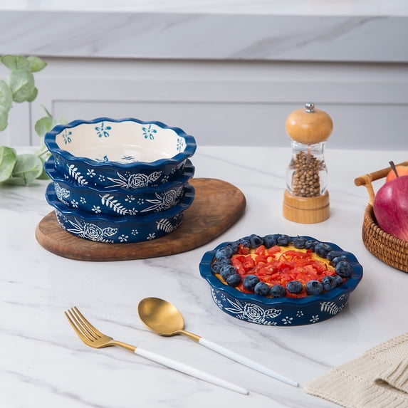 Wisenvoy Mini Pie Pans Ceramic Pie Plate Pie Pan Mini Pie Pans for ...