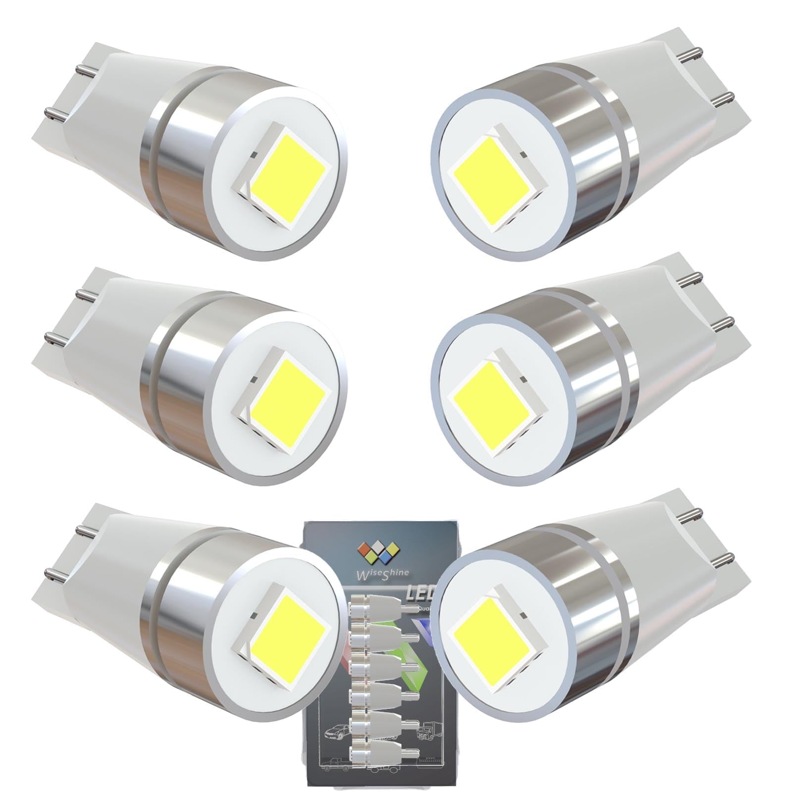 Wiseshine T10 LED Bulb SSF20 1.5Watt Super Bright,194 W5W LED Light ...