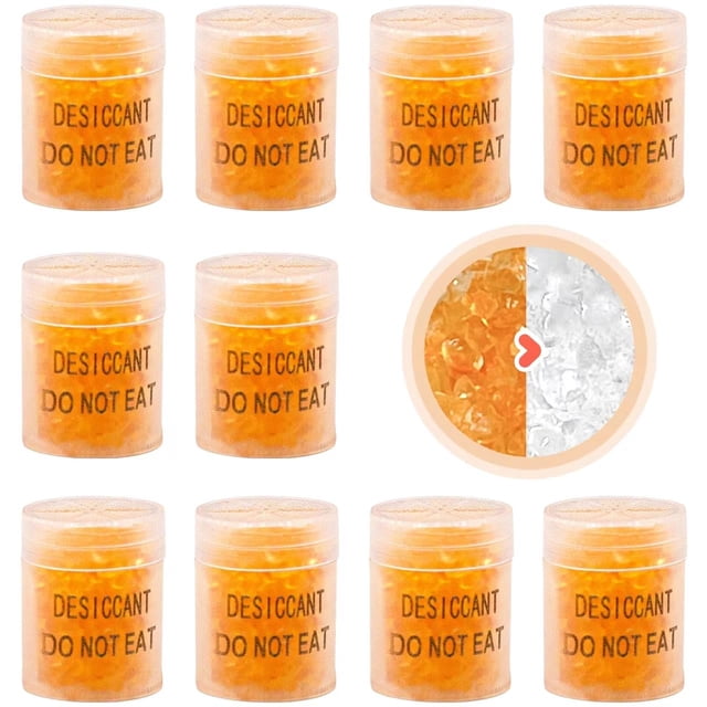 Wisesorb 1 Gram 100 Packs Desiccant Canister, Silica Gel Clear Capsules ...