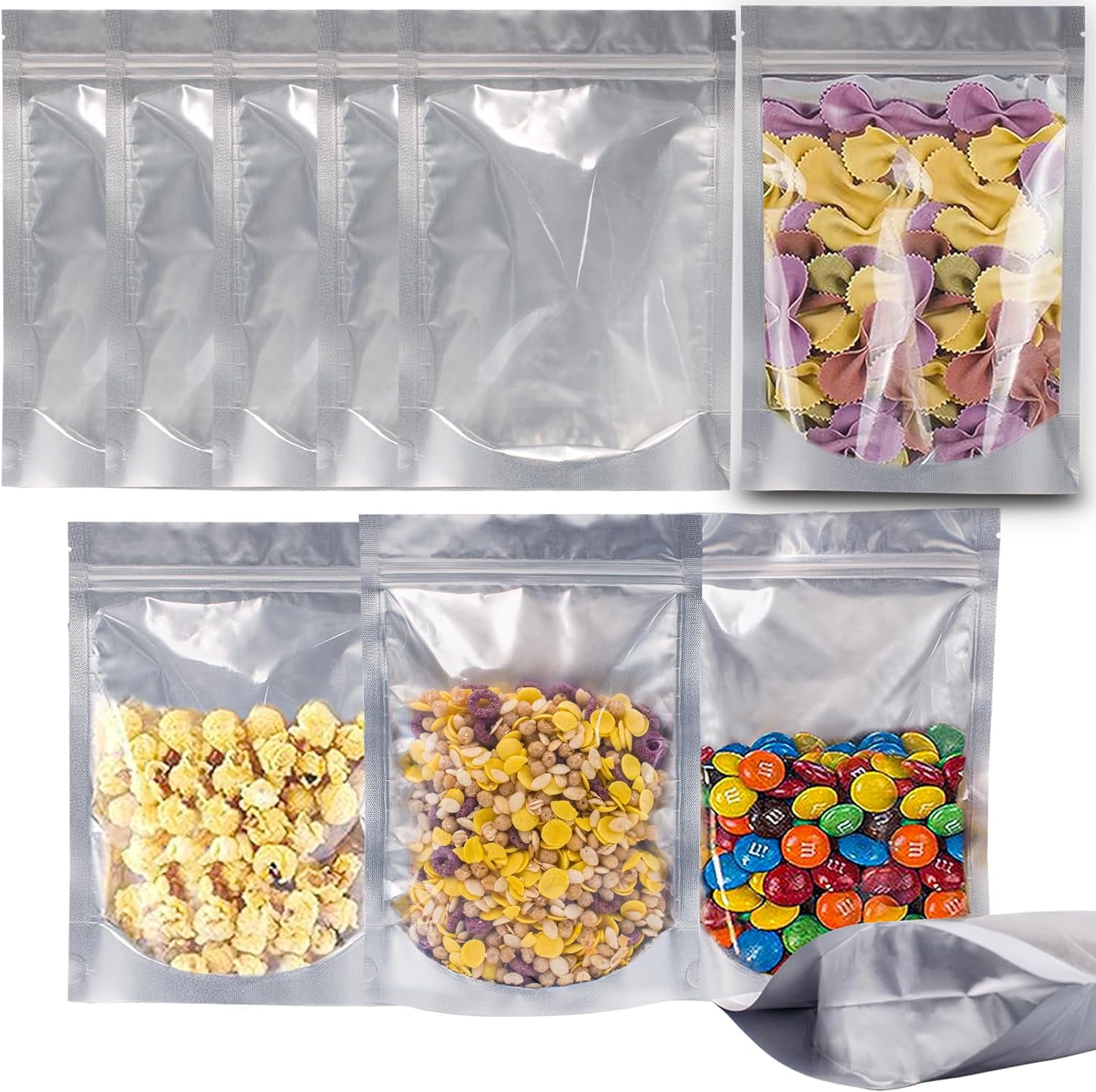 Wisesorb 1 QUART 60pcs Smell Proof Bags with Clear Window, 7"x10 ...