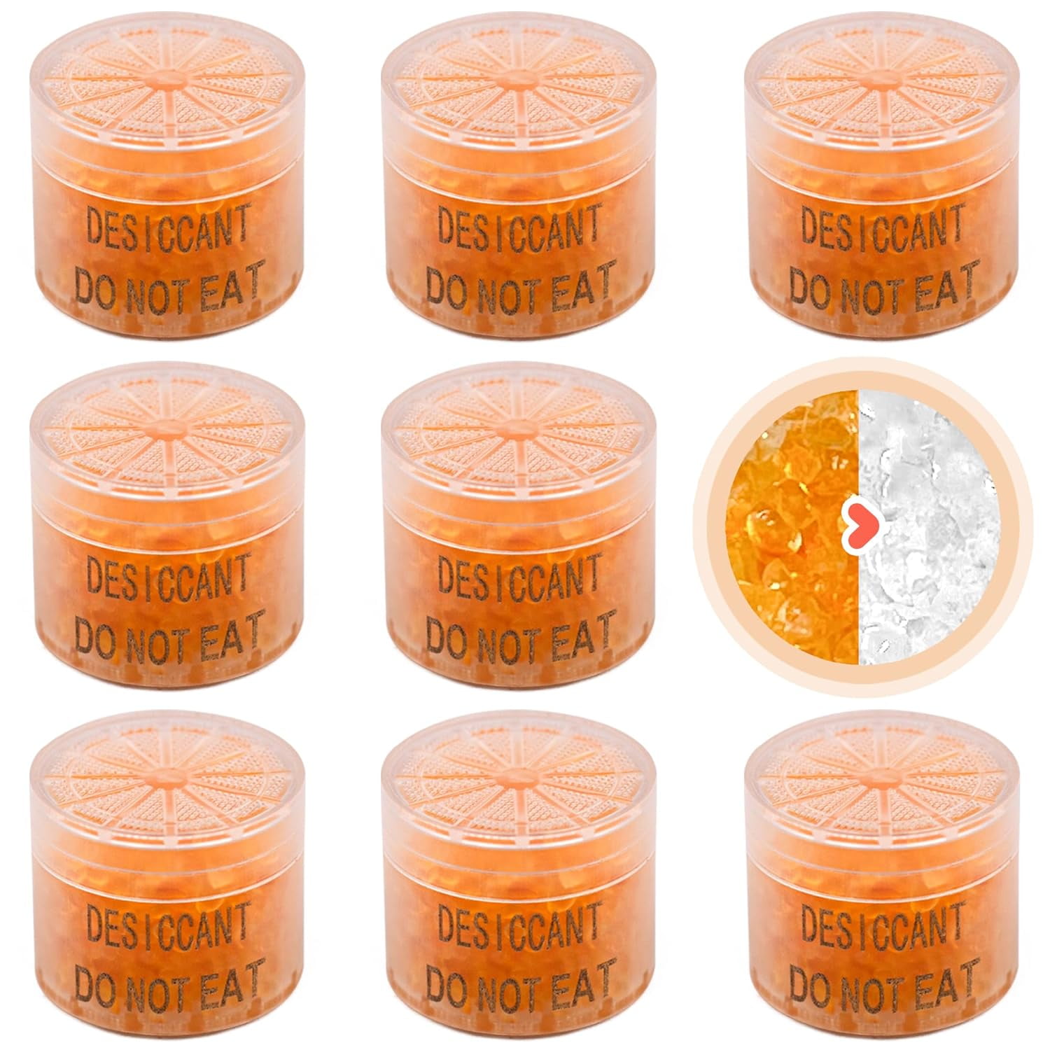 Wisesorb 100pcs 2 Gram Food Safe Desiccant Canisters, Indicating ...