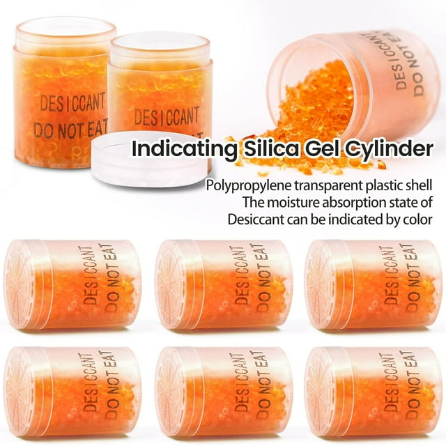 Wisesorb 3 Gram [100 Packs] Desiccant Canister, Silica Gel Clear ...