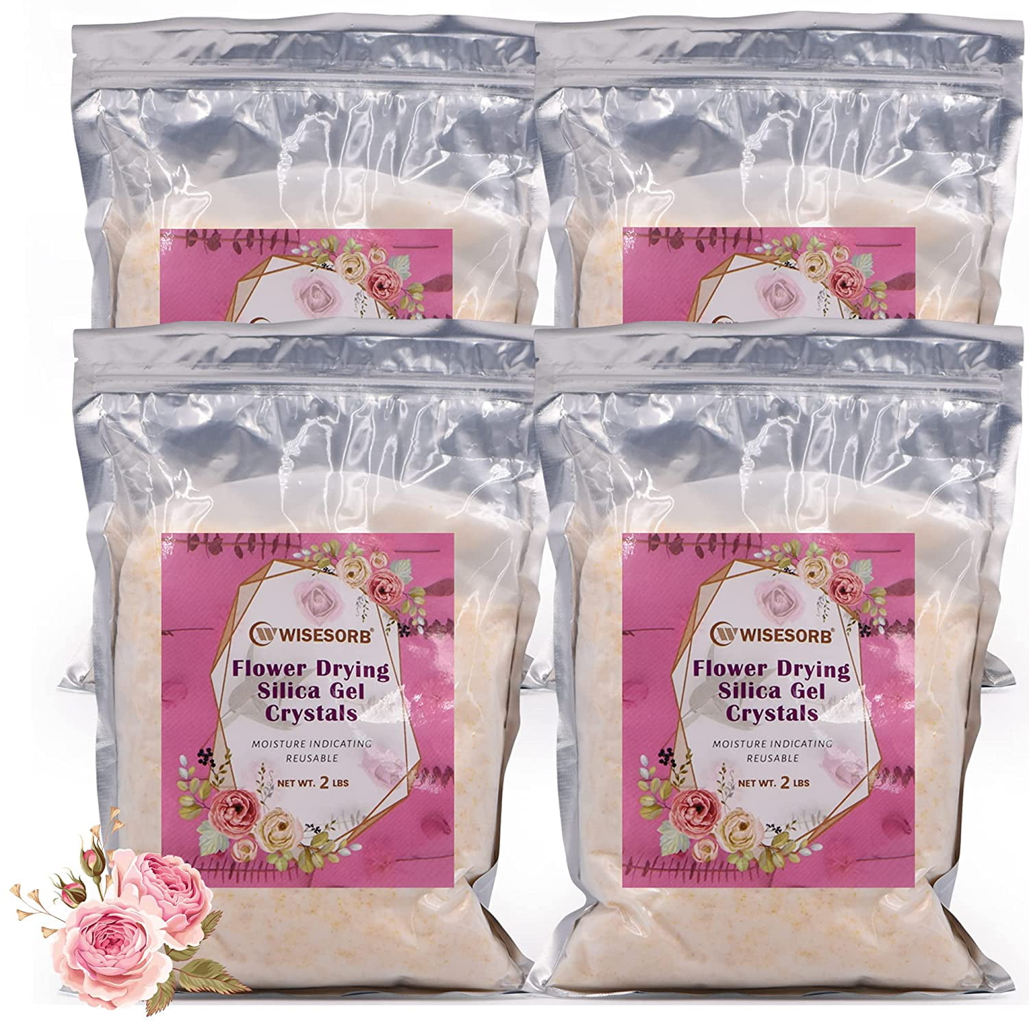 Wisesorb Silica Gel Flower Drying Crystals, 8 LBS Orange to Green Color ...
