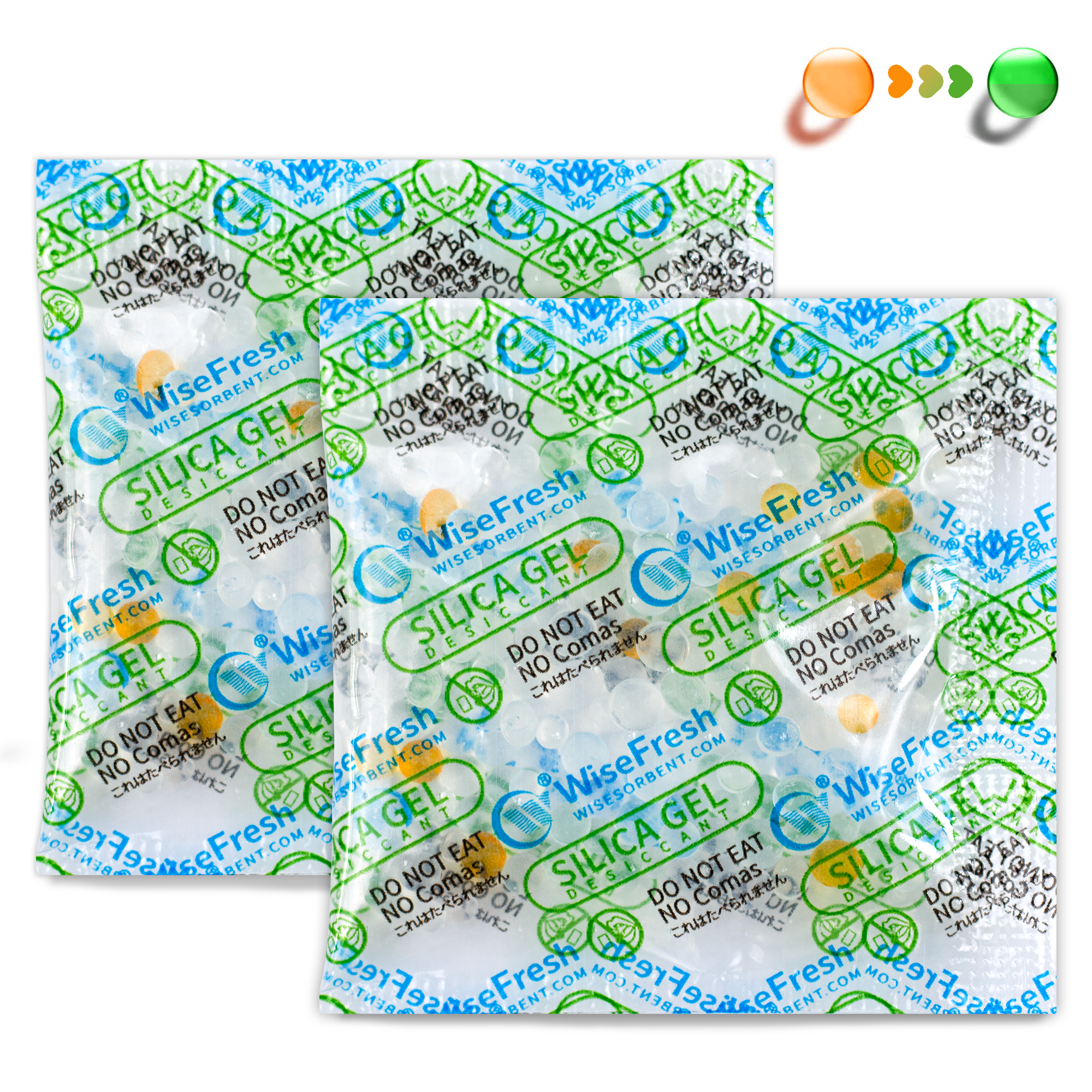 Wisesorb Silica Gel Packets, 100Pcs 3 Gram Food Safe Desiccant Packs ...
