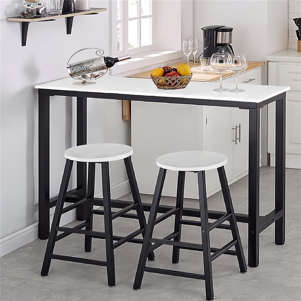 Wisfor Bar Table Rectangle Marble Coffee Table for Home Kitchen Pub Office, 48x16x41inch ...