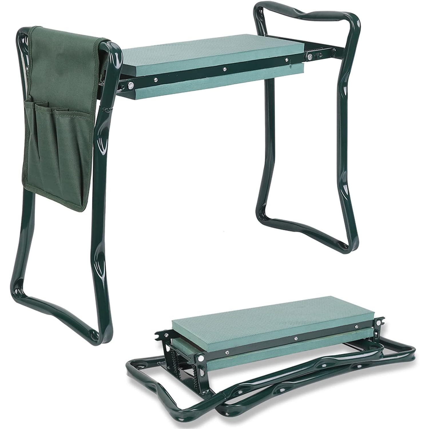 Wisfor Gardening Stool Seat Heavy Duty Garden Kneeler Bench with Portable Bag Max Loading 330lbs ...