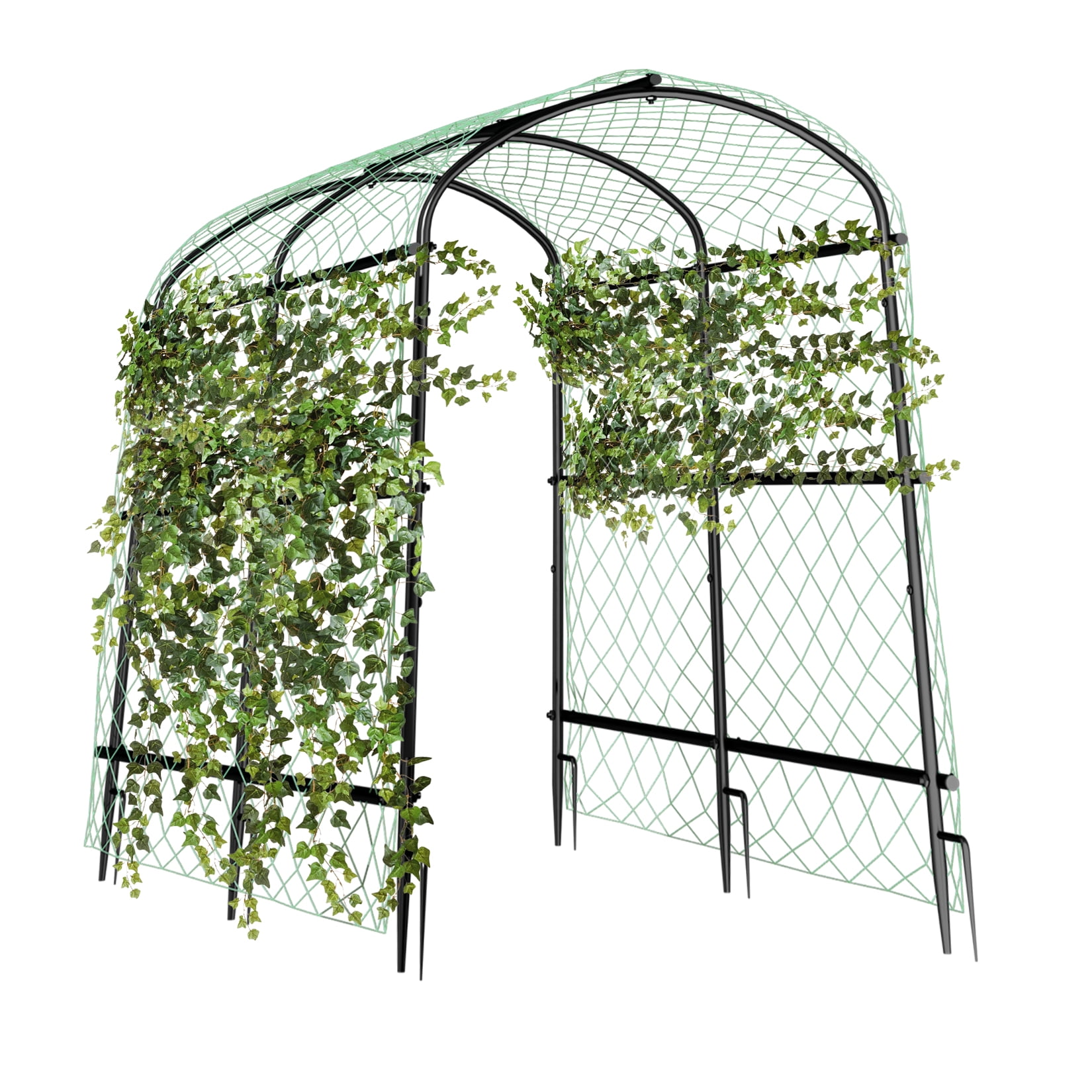 Wisfor Large U-Shape Garden Trellis Arch Cucumber Trellis Support for ...