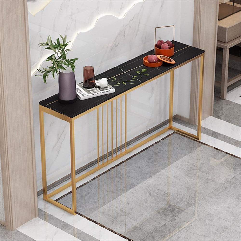 Wisfor Sintered Stone Console Table Slim Narrow Hallway Tablefor Living ...