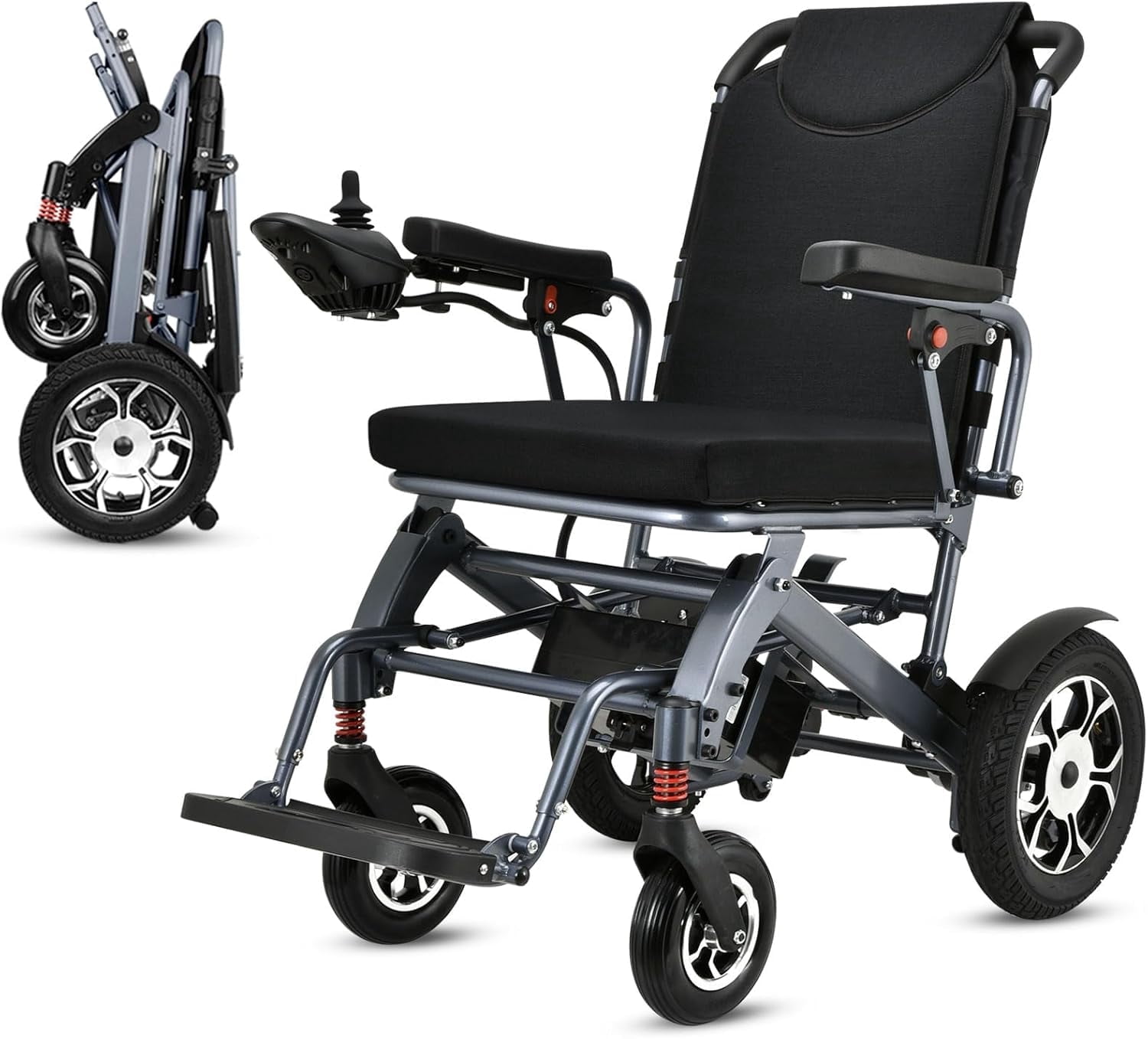 Mujocooker Lightweight Foldable Electric Wheelchair– 55 lbs Ideal for ...