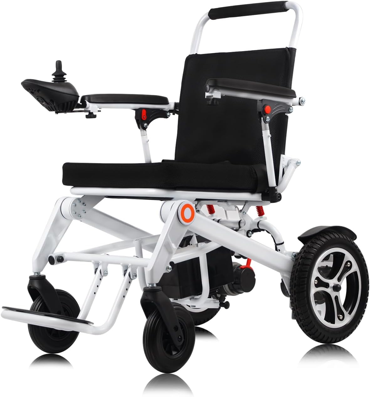 Wisging Portable Electric Wheelchair, Foldable Lightweight Electric ...
