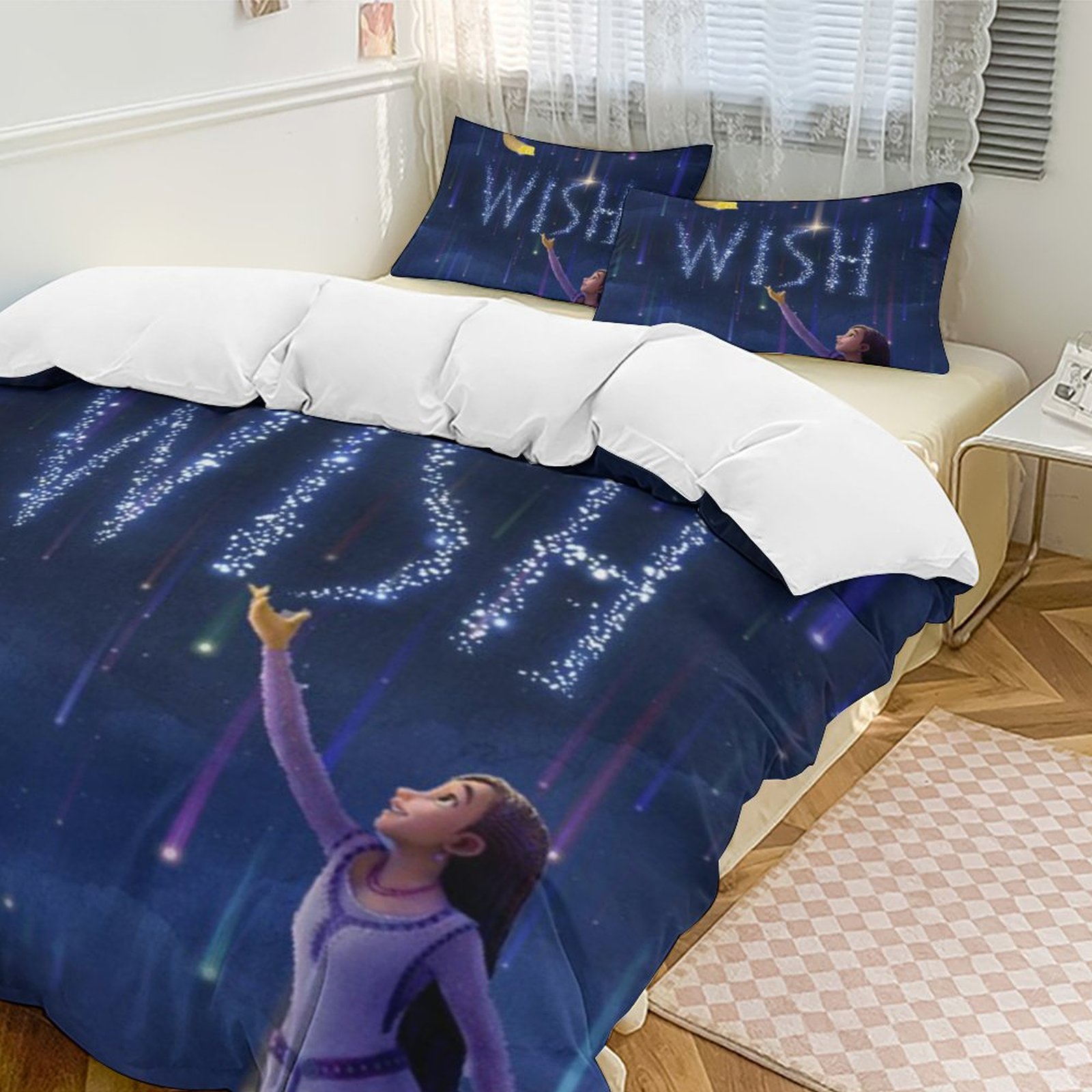 Wis-h 3 Piece Comforter Bedding 1 Set Super Soft Quilt Cover with 2 ...