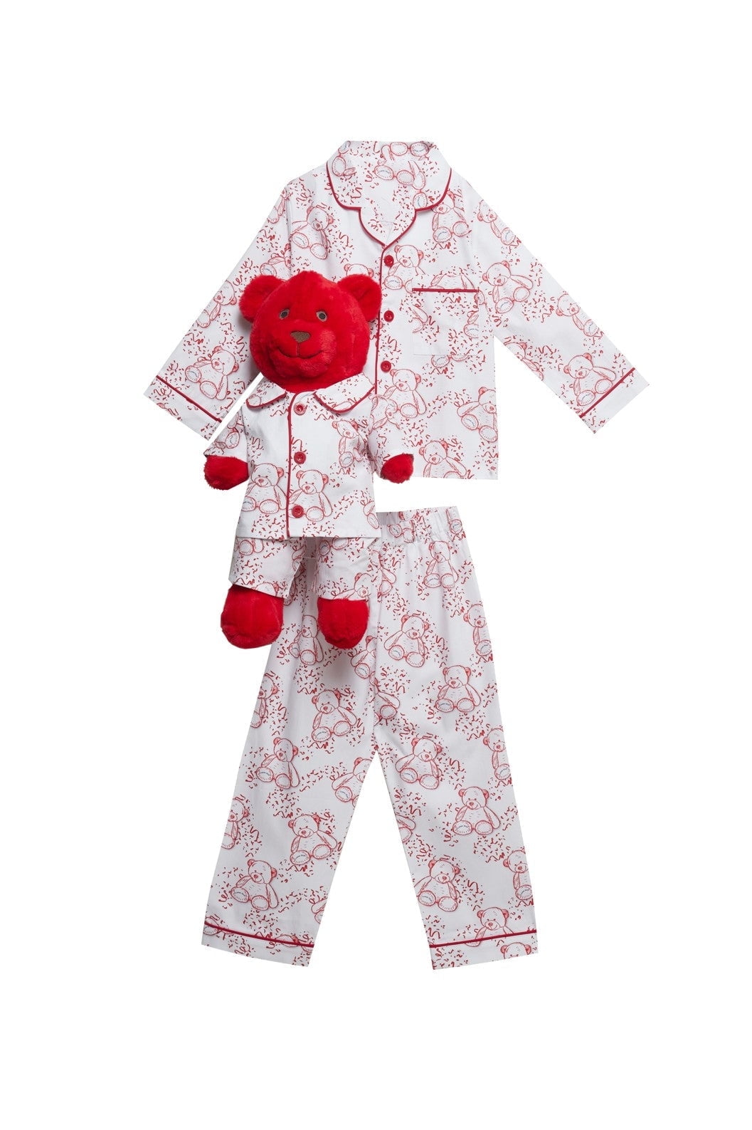 Wish Bear Pyjama Set for Girl With Matching Teddy Bear – Cozy ...