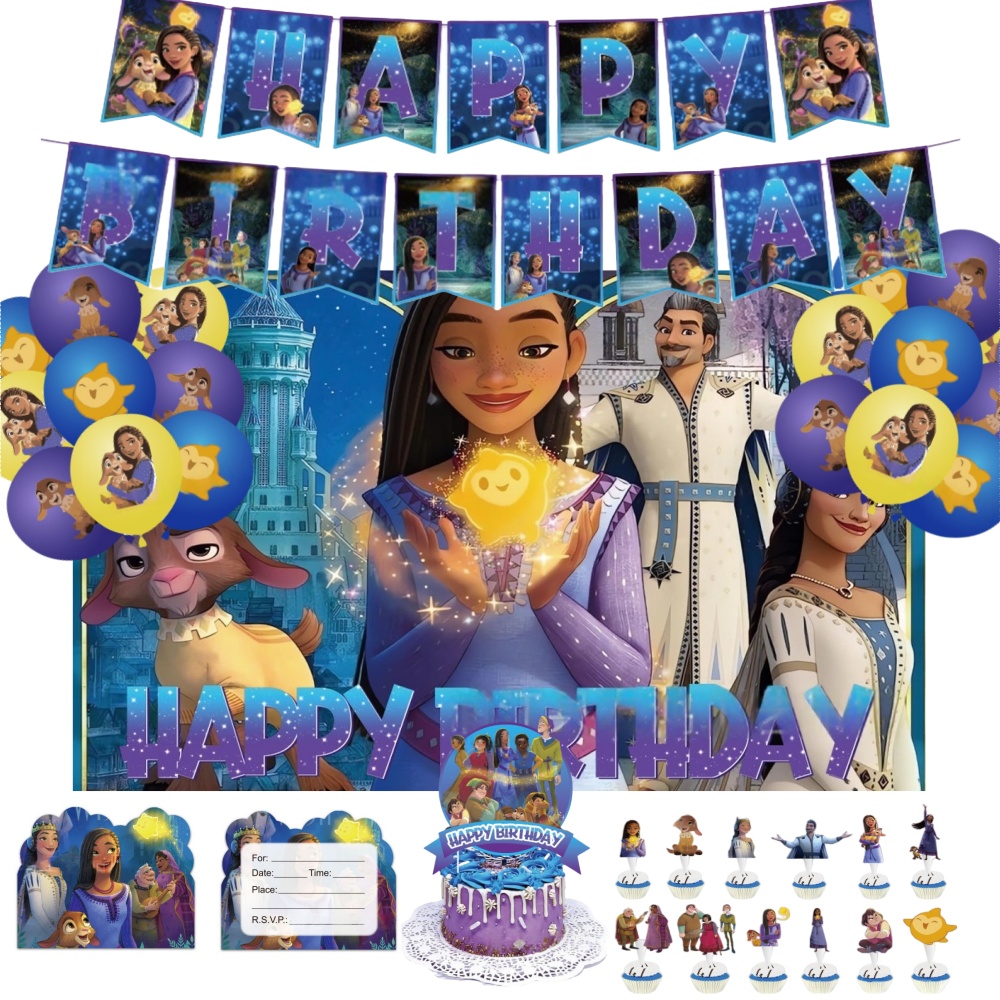 Wish Birthday Party Supplies, Wish Party Decorations Set - Wish ...