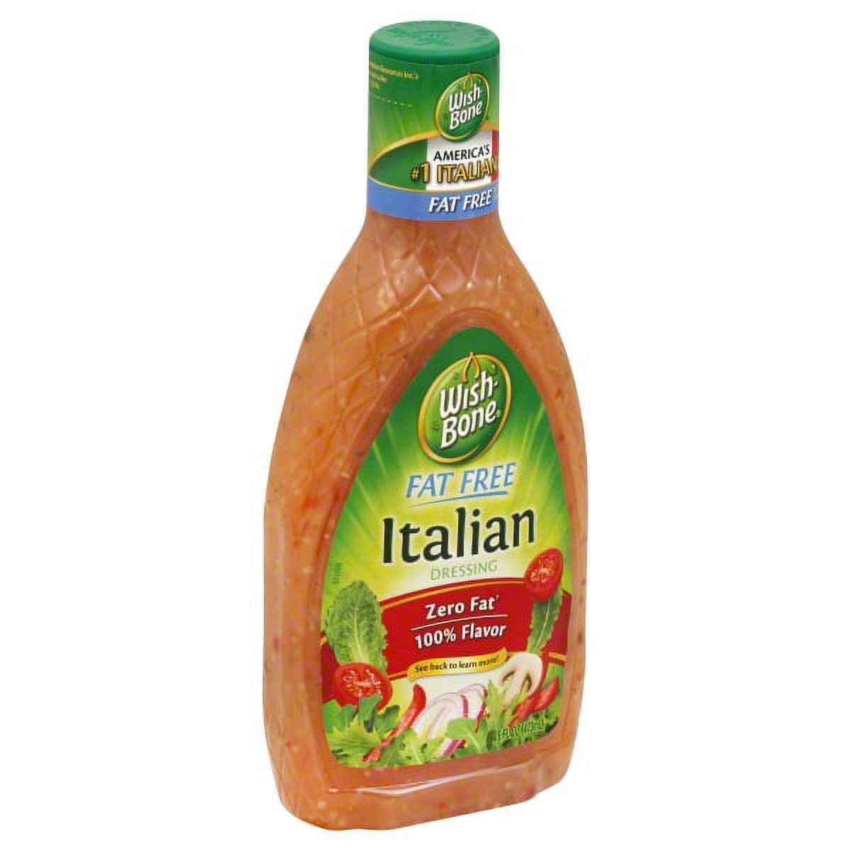 Wish-Bone Fat Free Italian Salad Dressing 16 fl. oz. Bottle - Walmart.com