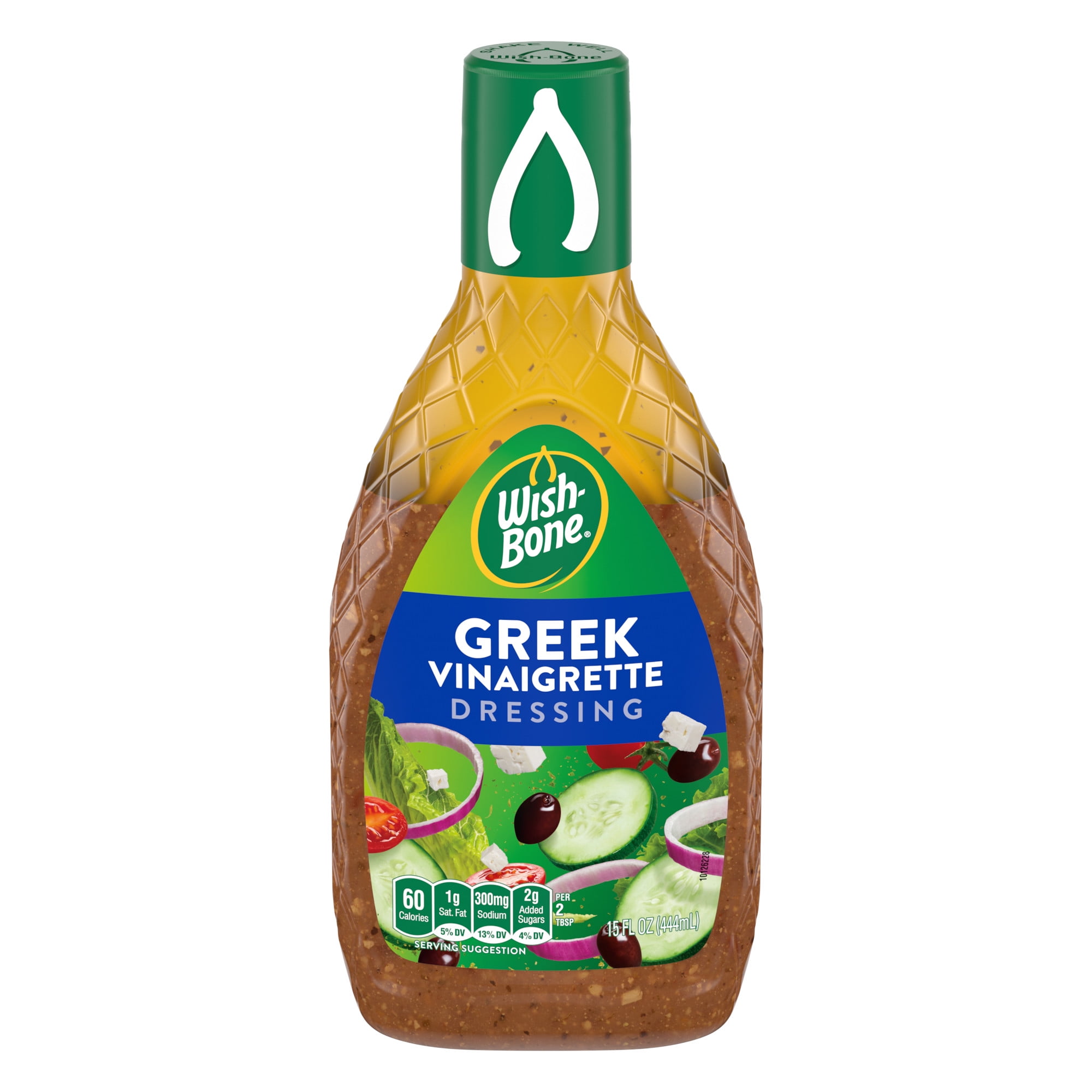 Wish-Bone Greek Vinaigrette Salad Dressing, 15 fl oz, Savory ...