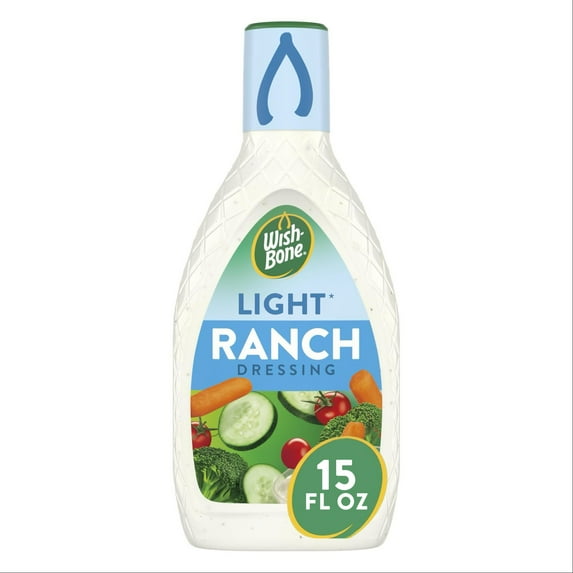 Wish-Bone Light Ranch Salad Dressing, Low Calories, 15 fl oz - Walmart.com