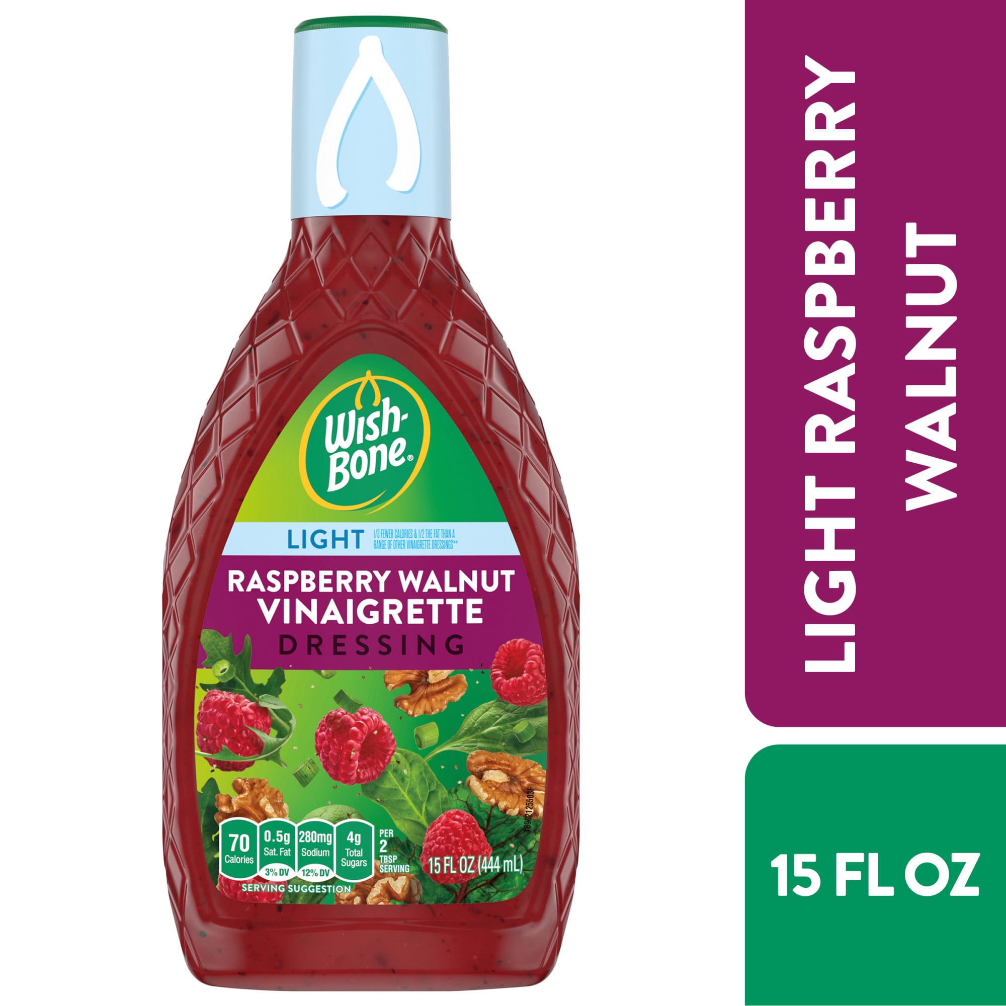 Wish-Bone Light Raspberry Walnut Vinaigrette with Balsamic, 15 fl oz ...