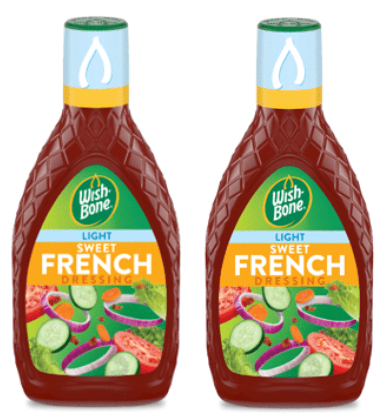Wish-Bone Light Sweet French Dressing, 15 fl oz. -Pack of 2, Includes ...