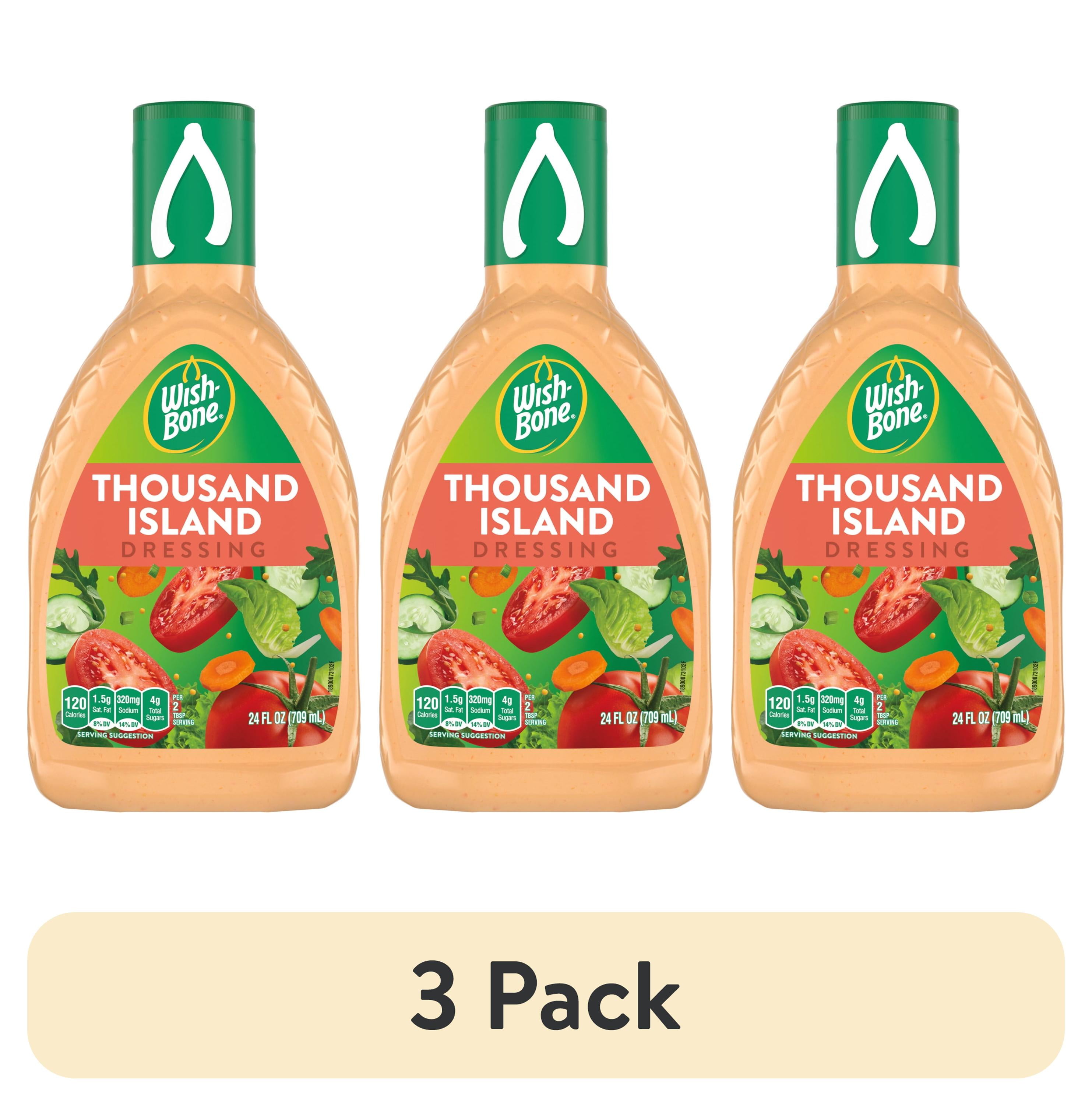 (3 pack) Wish-Bone Thousand Island Salad Dressing, 24 fl oz - Walmart.com