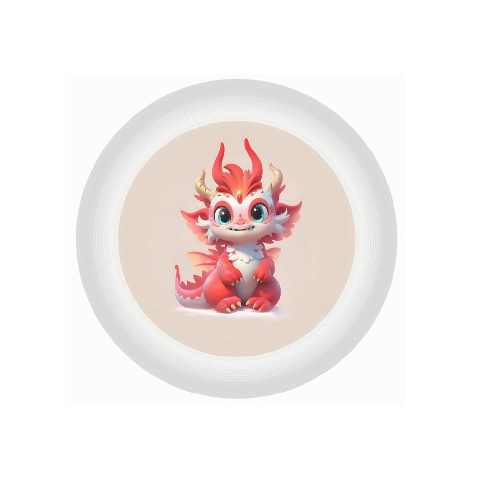 Wish Dragon Patterned Frisby Slip Resistant And Stable Throw With A ...