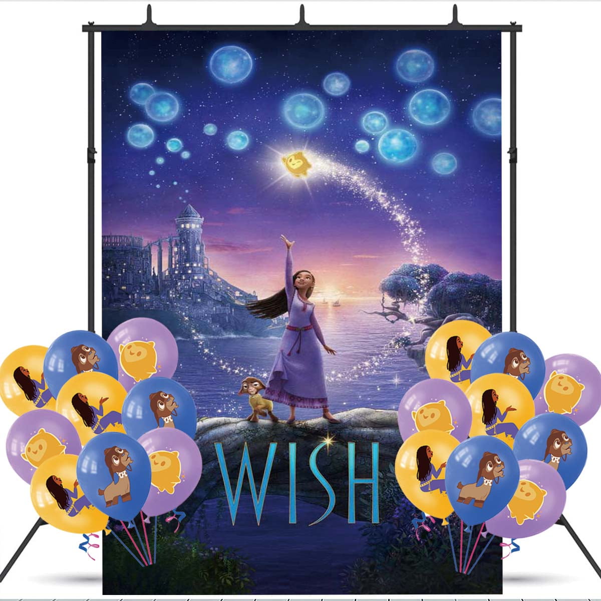 Wish Movie Birthday Balloons Party Supplies Banner Backdrop Background ...