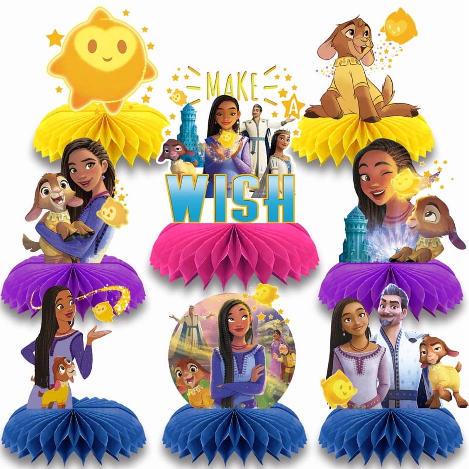 Wish Movie Honeycomb Centerpieces Table Toppers Decorations for ...