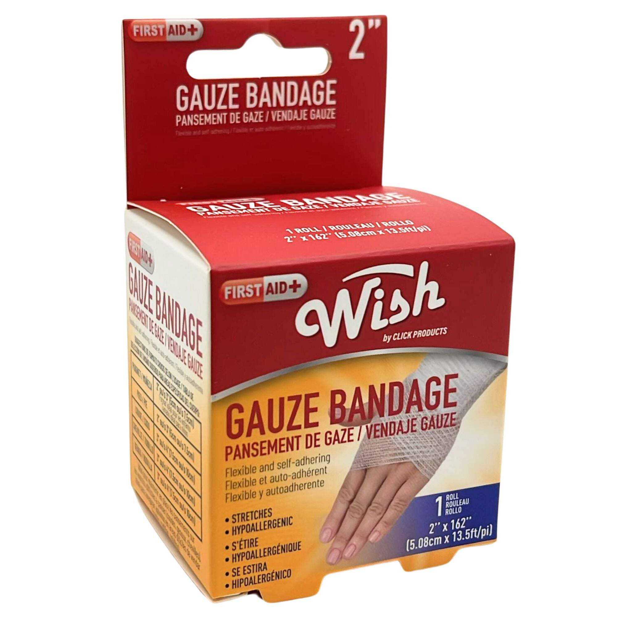 Wish Self-Cling Bandage Gauze:1CT - Walmart.com