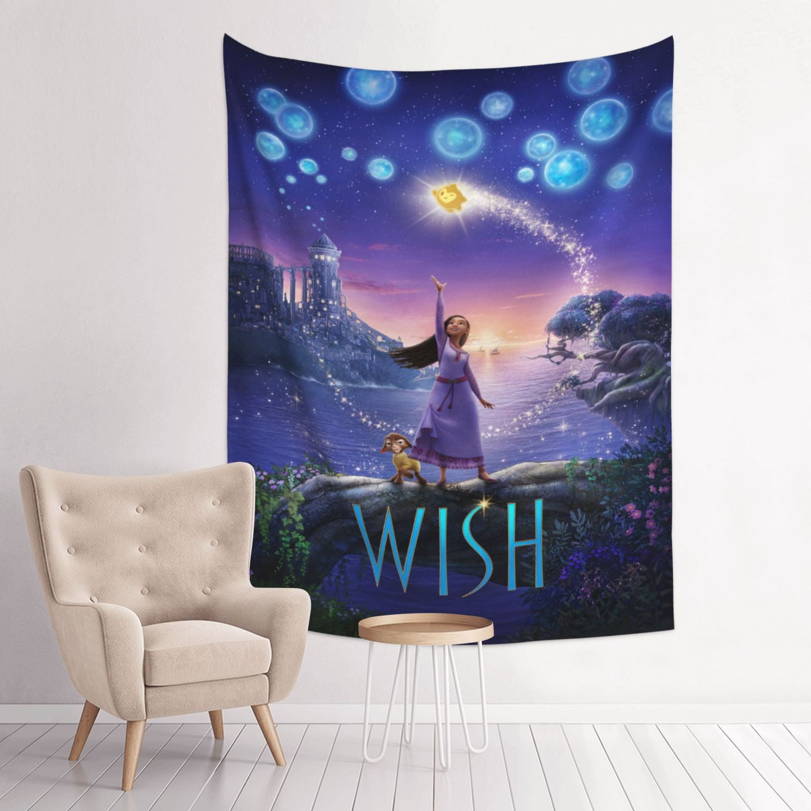 Wi-sh Tapestry Anime Poster Large Background Wall Art Bedroom Wall ...