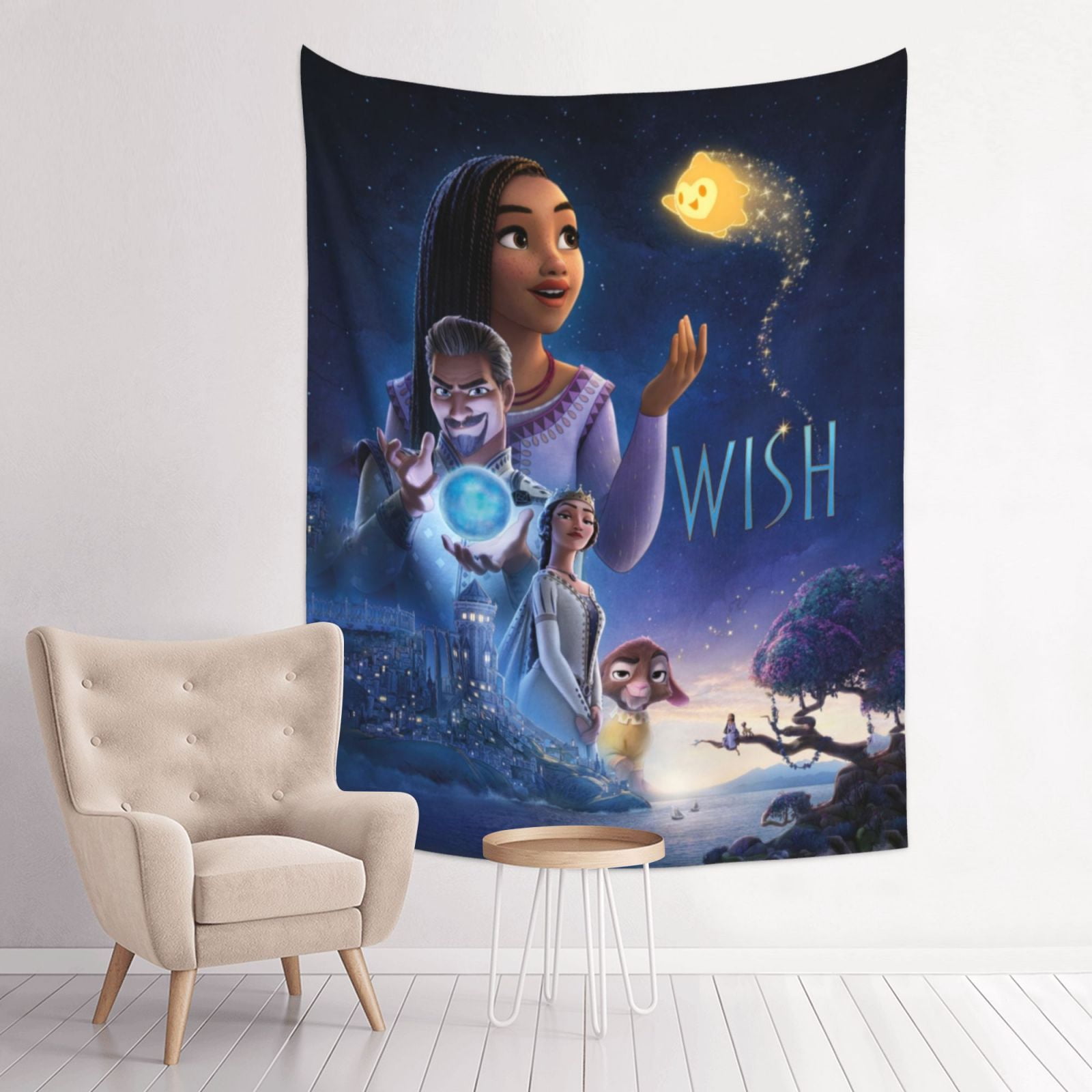 Wi-sh Tapestry Anime Poster Large Background Wall Art Bedroom Wall ...