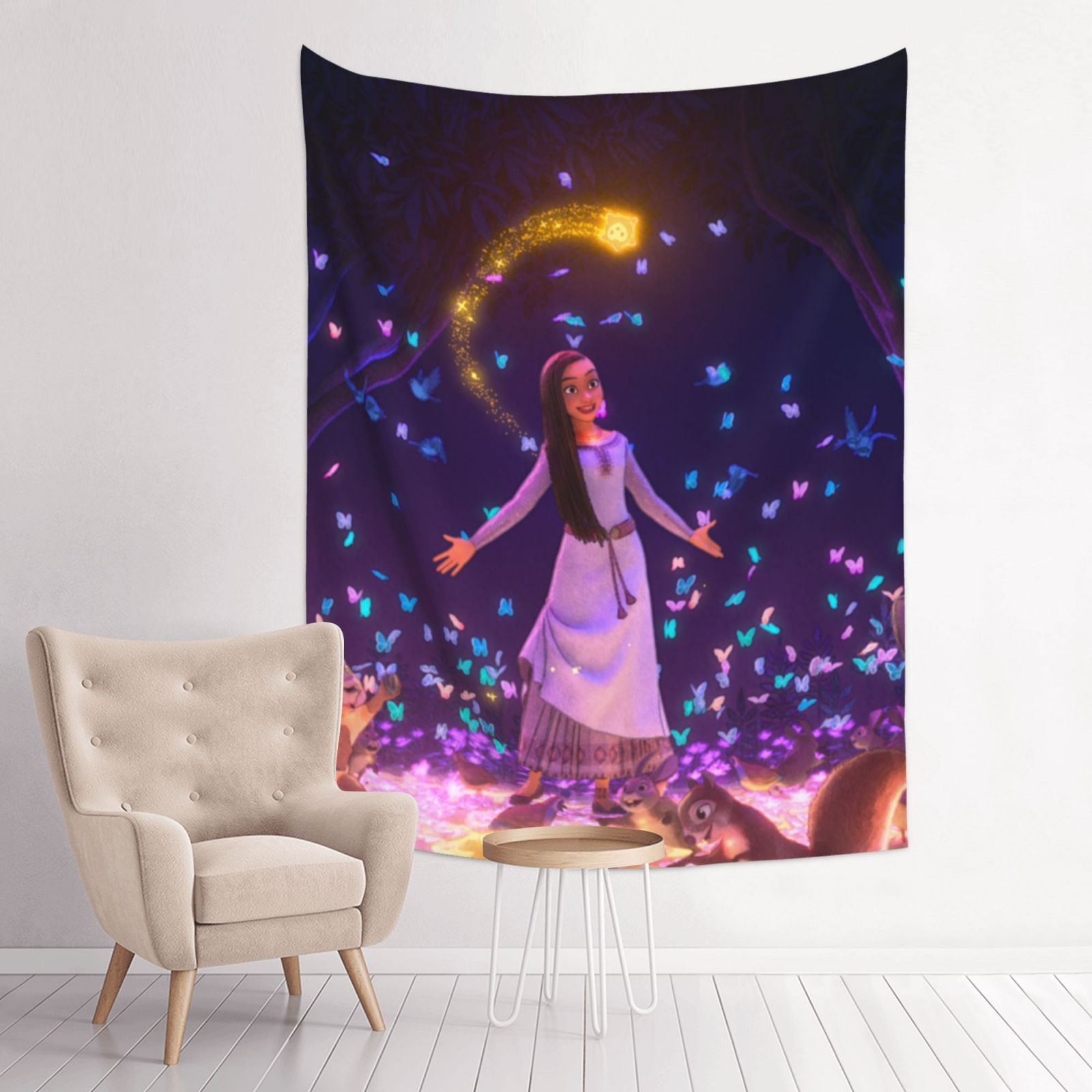 Wi-sh Tapestry Anime Poster Large Background Wall Art Bedroom Wall ...