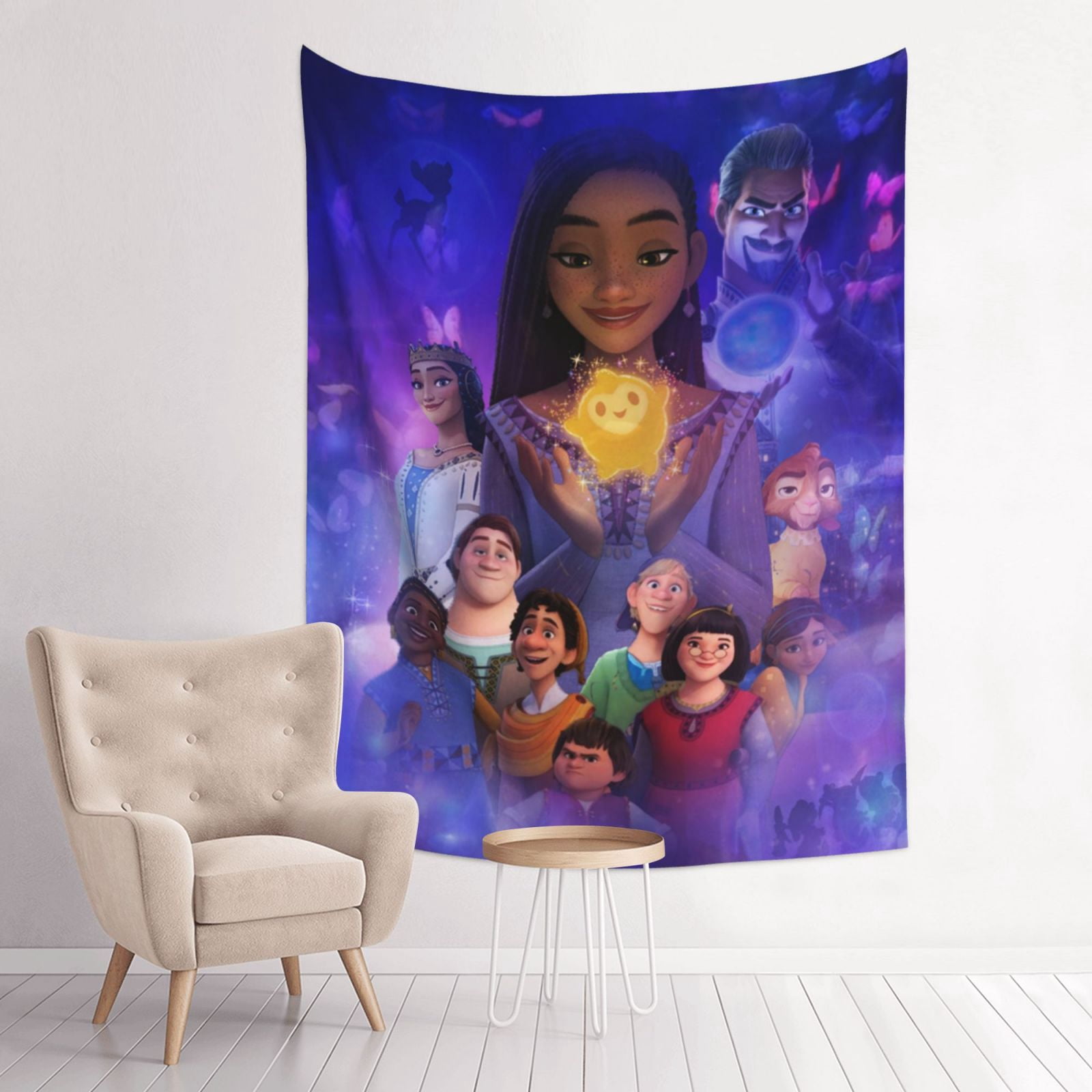 Wi-sh Tapestry Anime Poster Large Background Wall Art Bedroom Wall ...