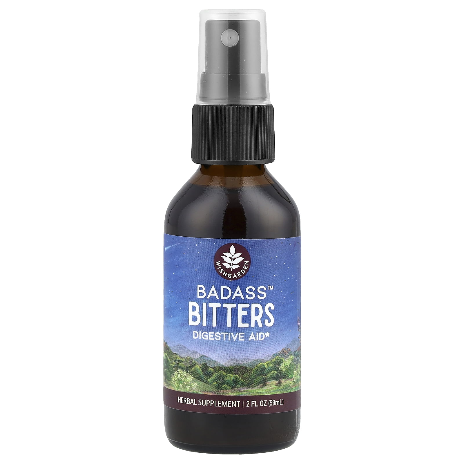 WishGarden Herbs Badass Bitters, Digestive Aid, 2 fl oz - Walmart.com