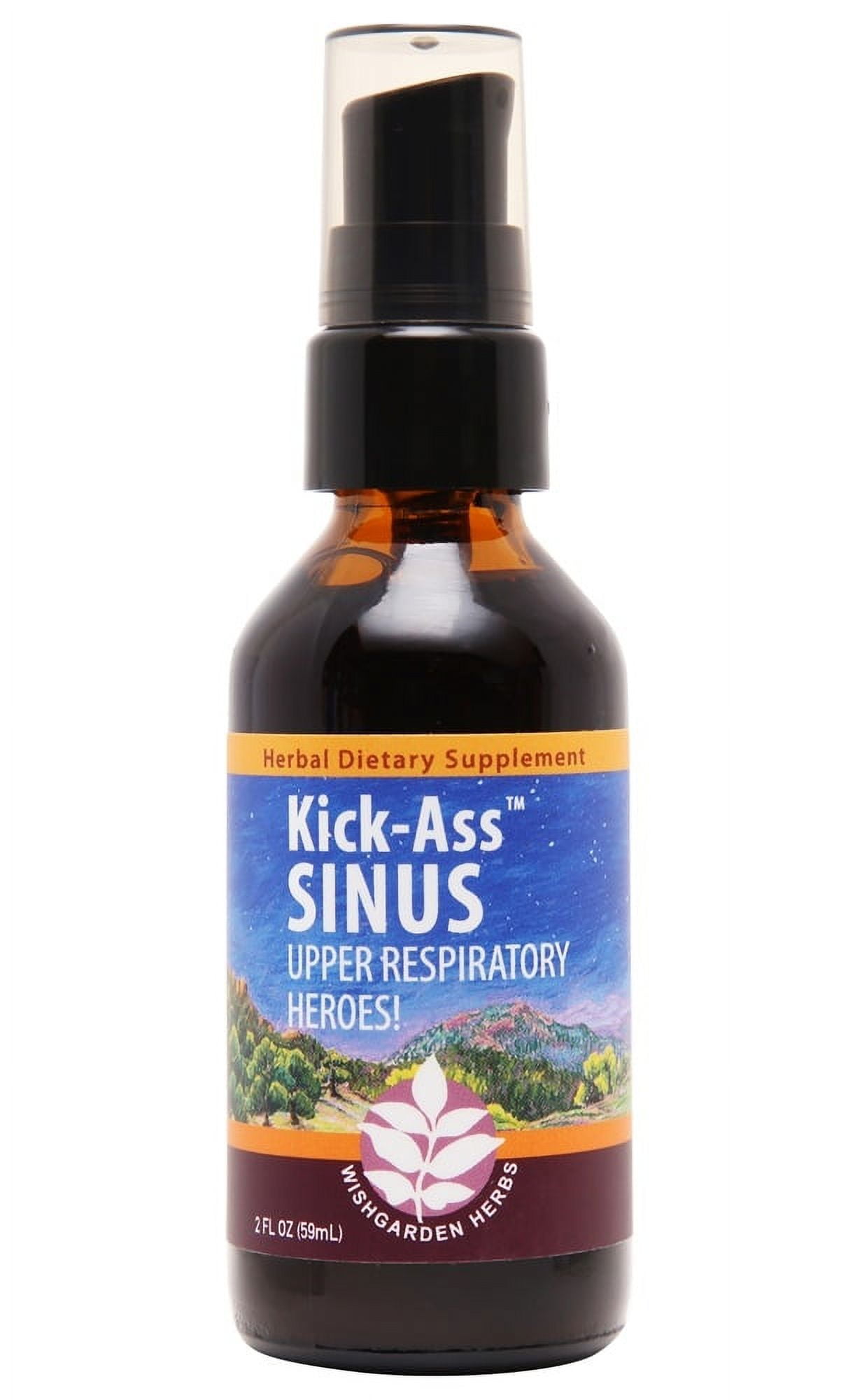 WishGarden Herbs - Herbal Nasal & Sinus Support Spray, Kick-Ass Upper ...