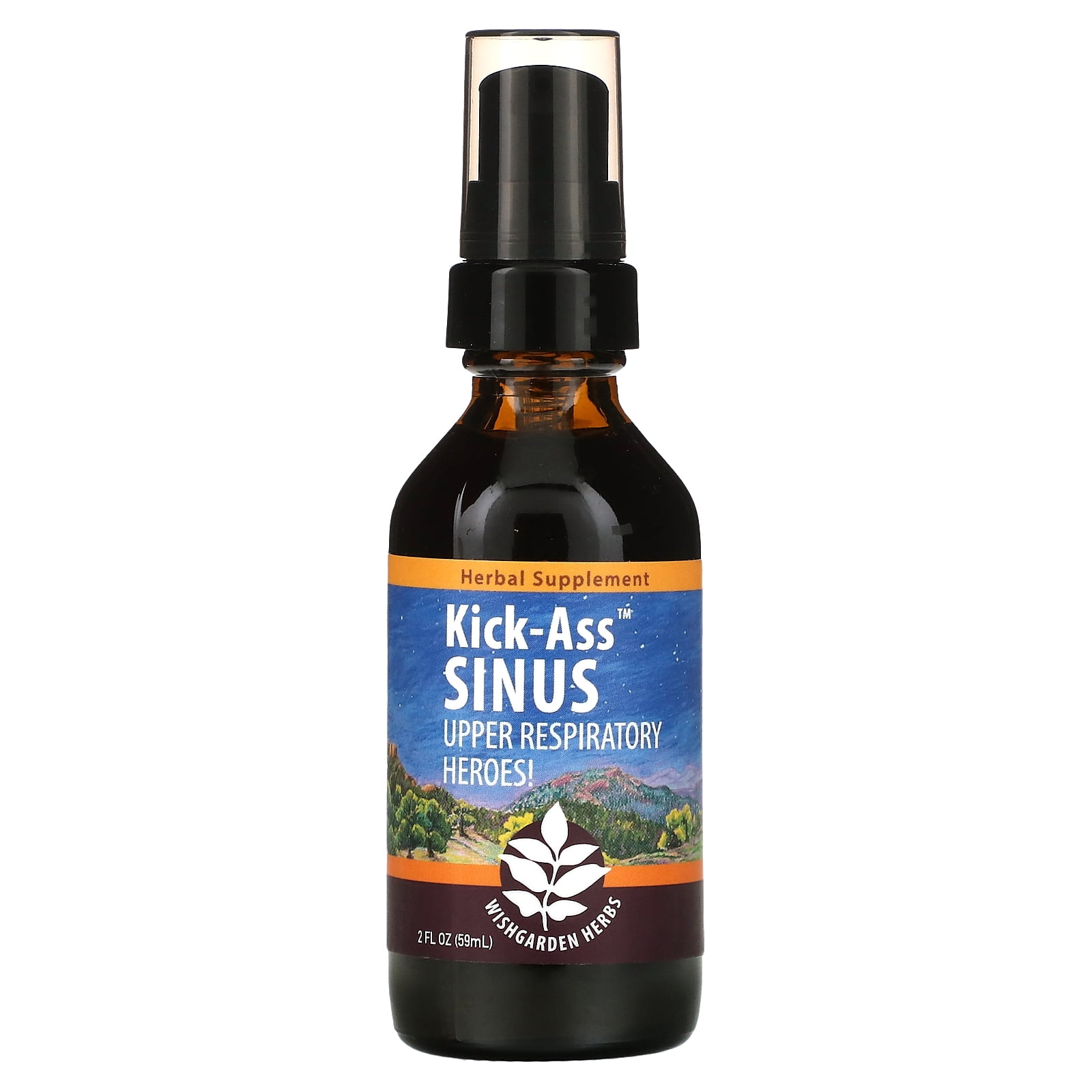 WishGarden Herbs - Kick-Ass Sinus Upper Respiratory Heros! Spray - 2 fl ...
