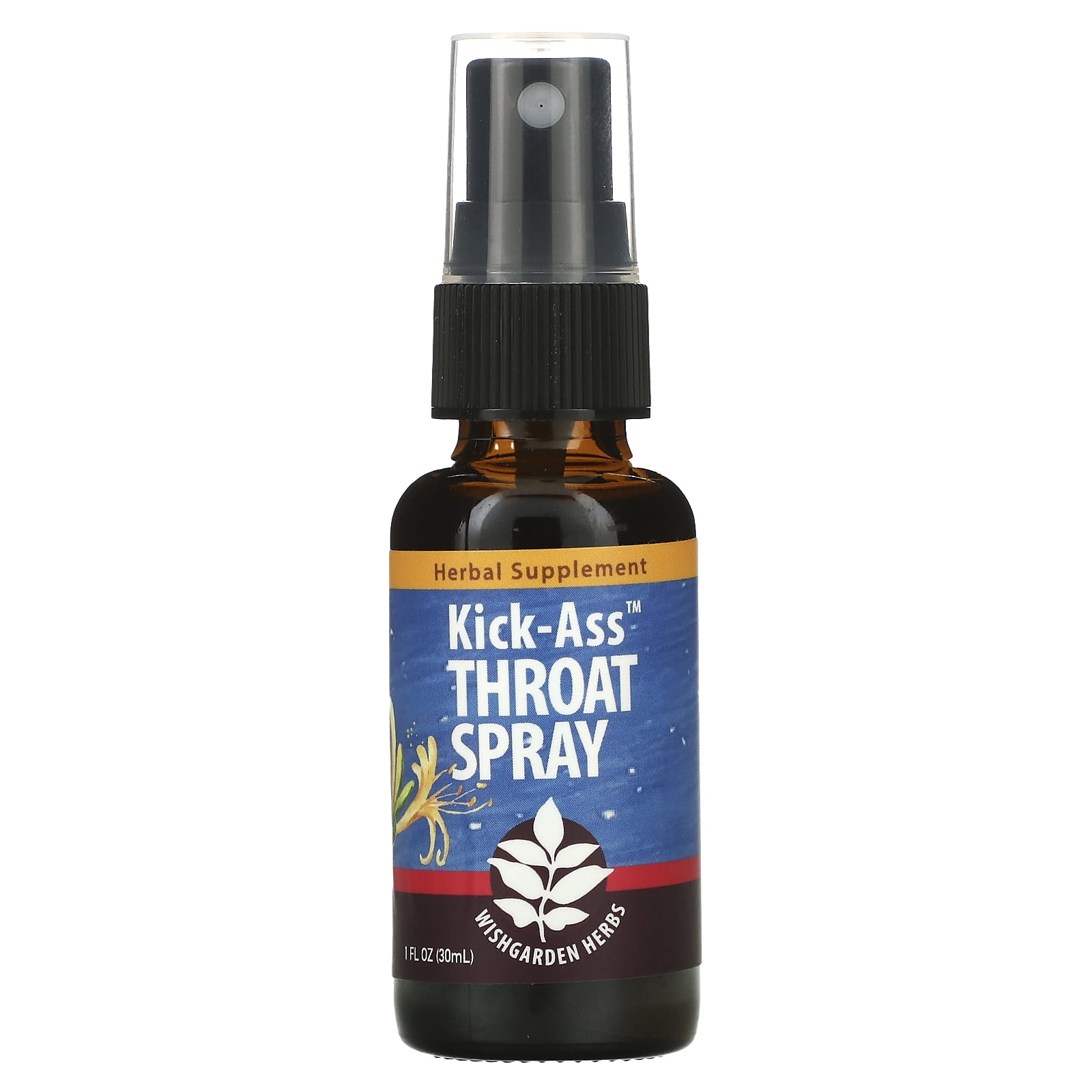 WishGarden Herbs Kick-Ass Throat Spray, 1 fl oz (30 ml) - Walmart.com