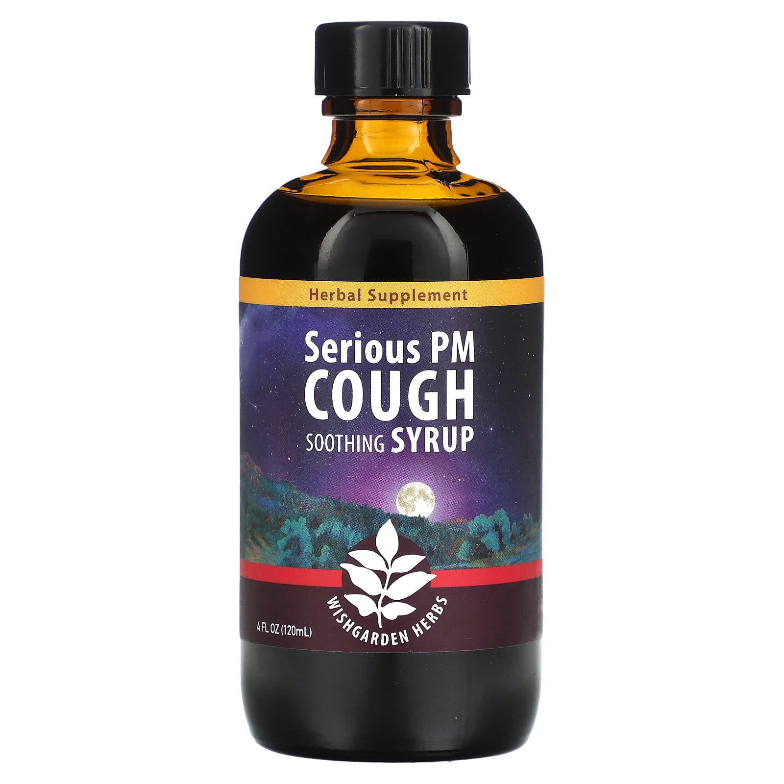 WishGarden Herbs Serious PM Cough Soothing Syrup, 4 fl oz (120 ml ...