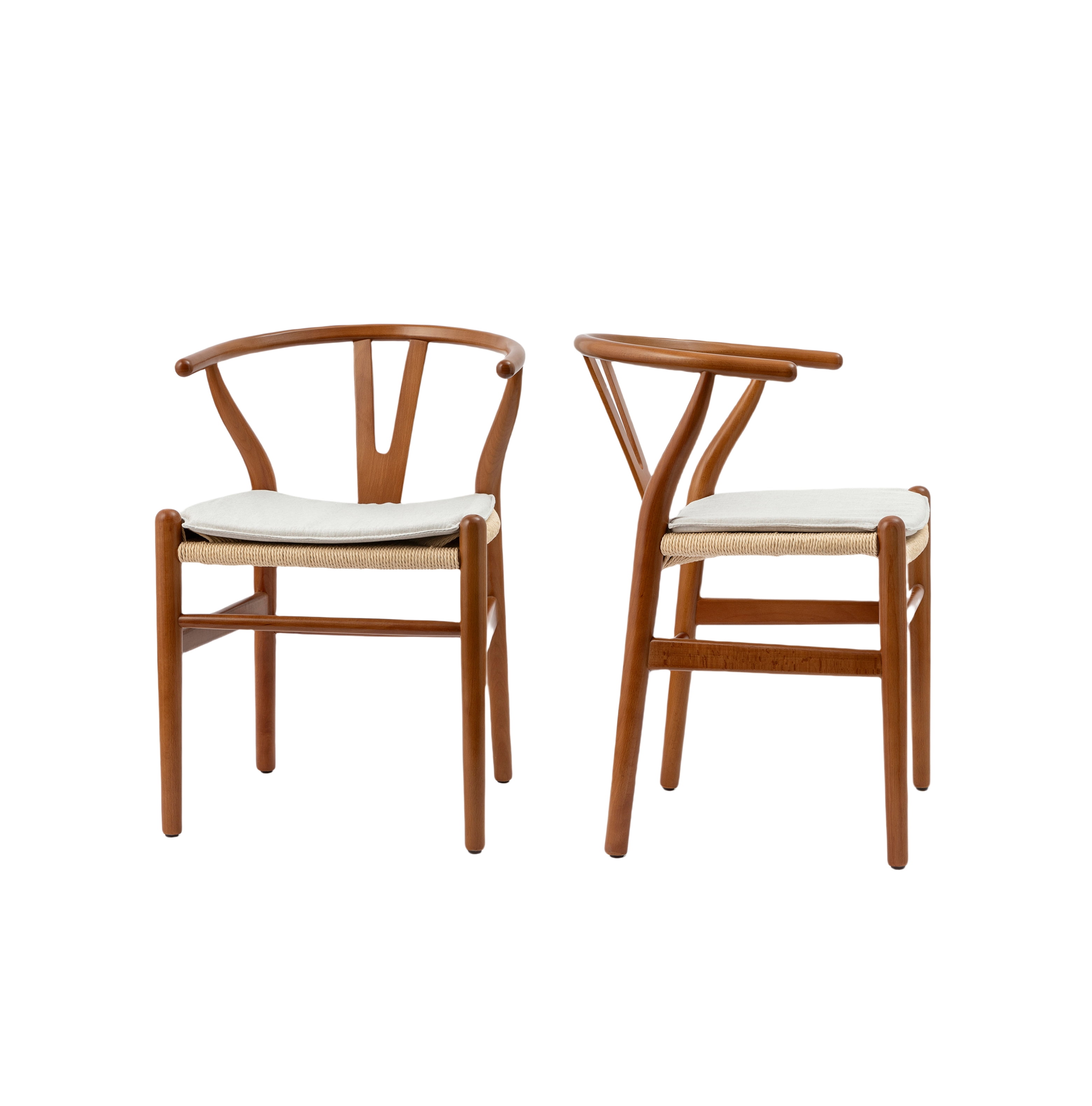 Wishbone Chairs for Dining Room,Soild Wood Weave Dining Chair,Armchair ...