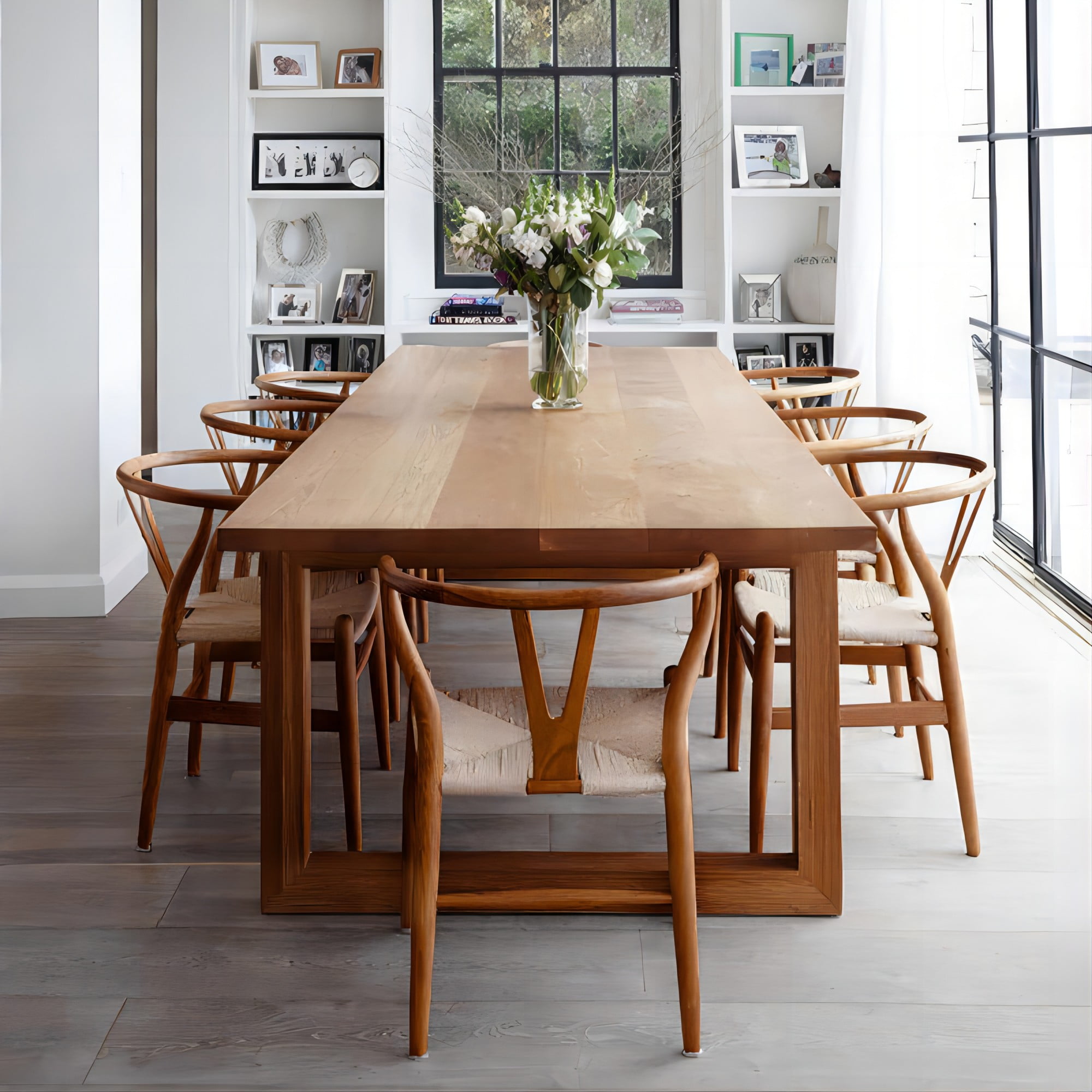 Wishbone Chairs for Dining Room,Soild Wood Weave Dining Chair,Armchair ...
