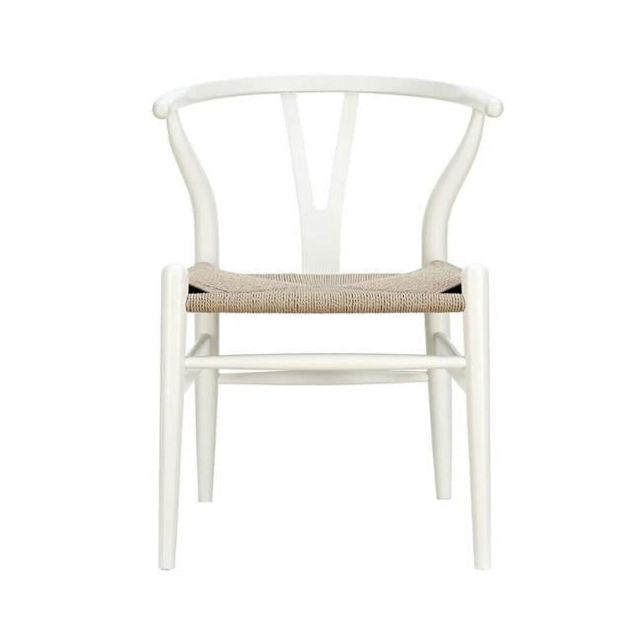 Wishbone Wood Dining Chair, White - Set of 2 - Walmart.com