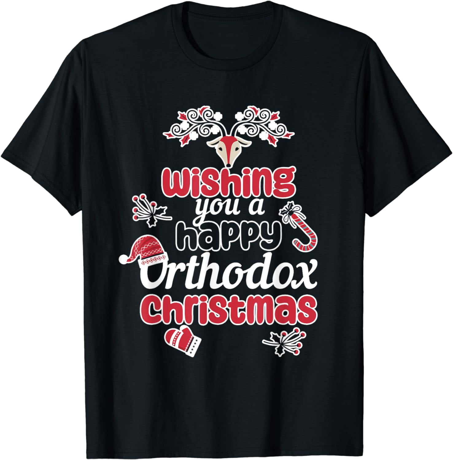 Wishing You Happy Orthodox Christmas Orthodox Christian T-Shirt ...