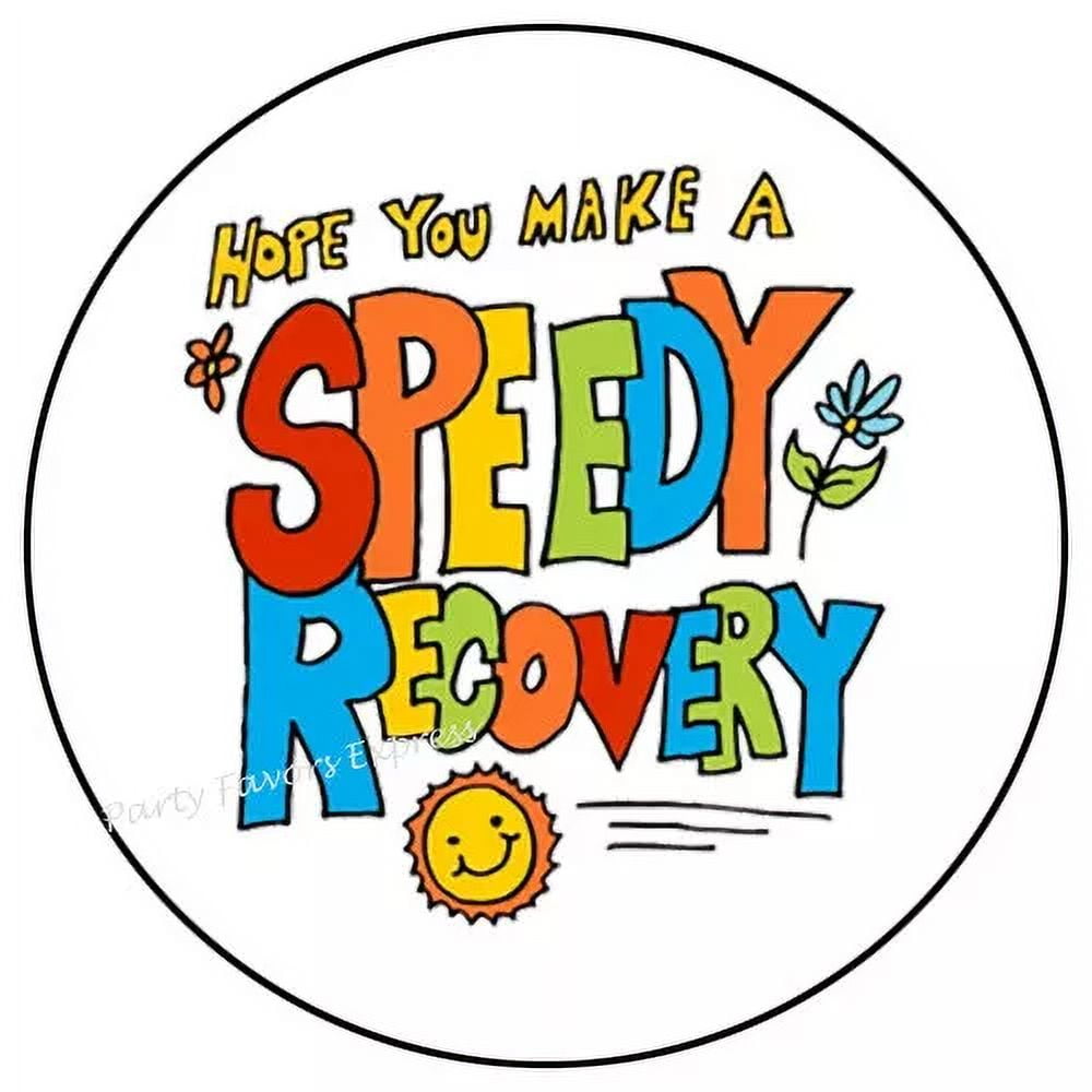 Wishing You A Speedy Recovery Sticker Party Favors Sticker Envelope ...