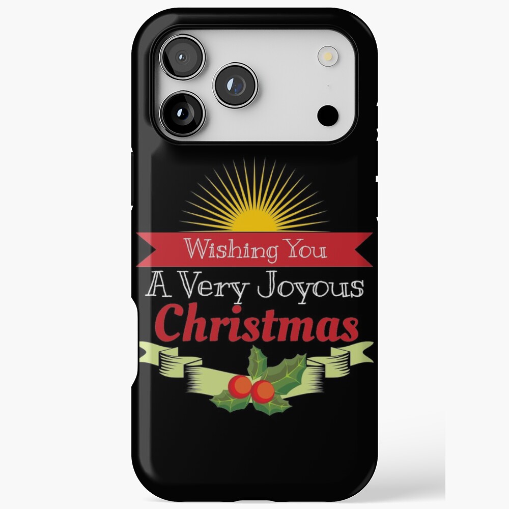 Wishing you a Merry Christmas Heartfelt Holiday Season Greeting iPhone ...