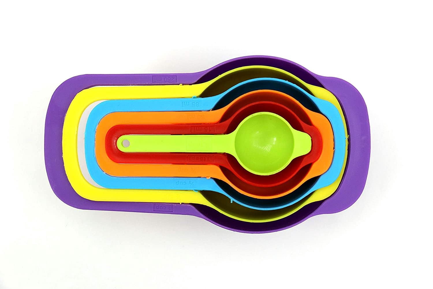 Wishome Plastic Premium Baking & Metric Food Measurement Preparation ...