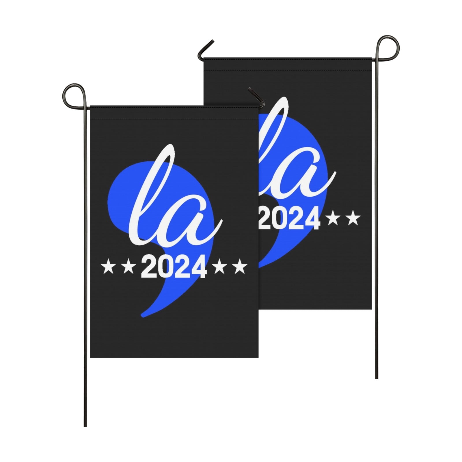 Wishtime 2024 President Vote Funny Comma La Sided Double Garden Flag ...