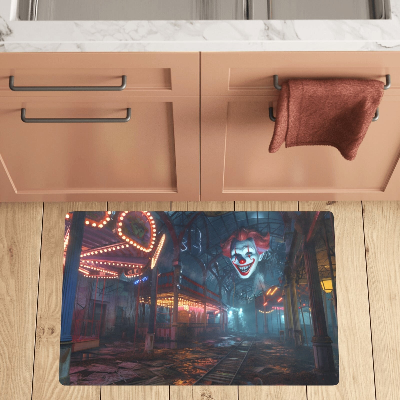 Wishtime Park Ghosts Kitchen Mat Cushioned Anti Fatigue Rug 32"x20 ...