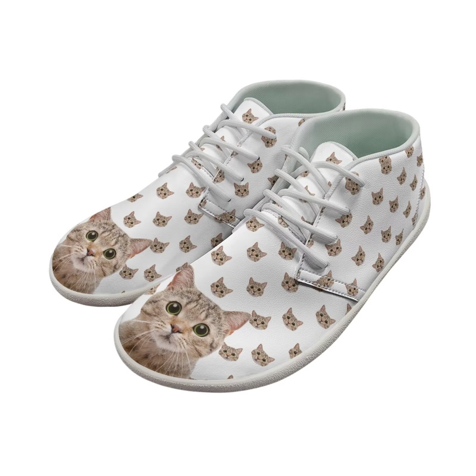 Wismoutput Cute Cats Barefoot Sneakers for Men All-match Casual Tennis ...