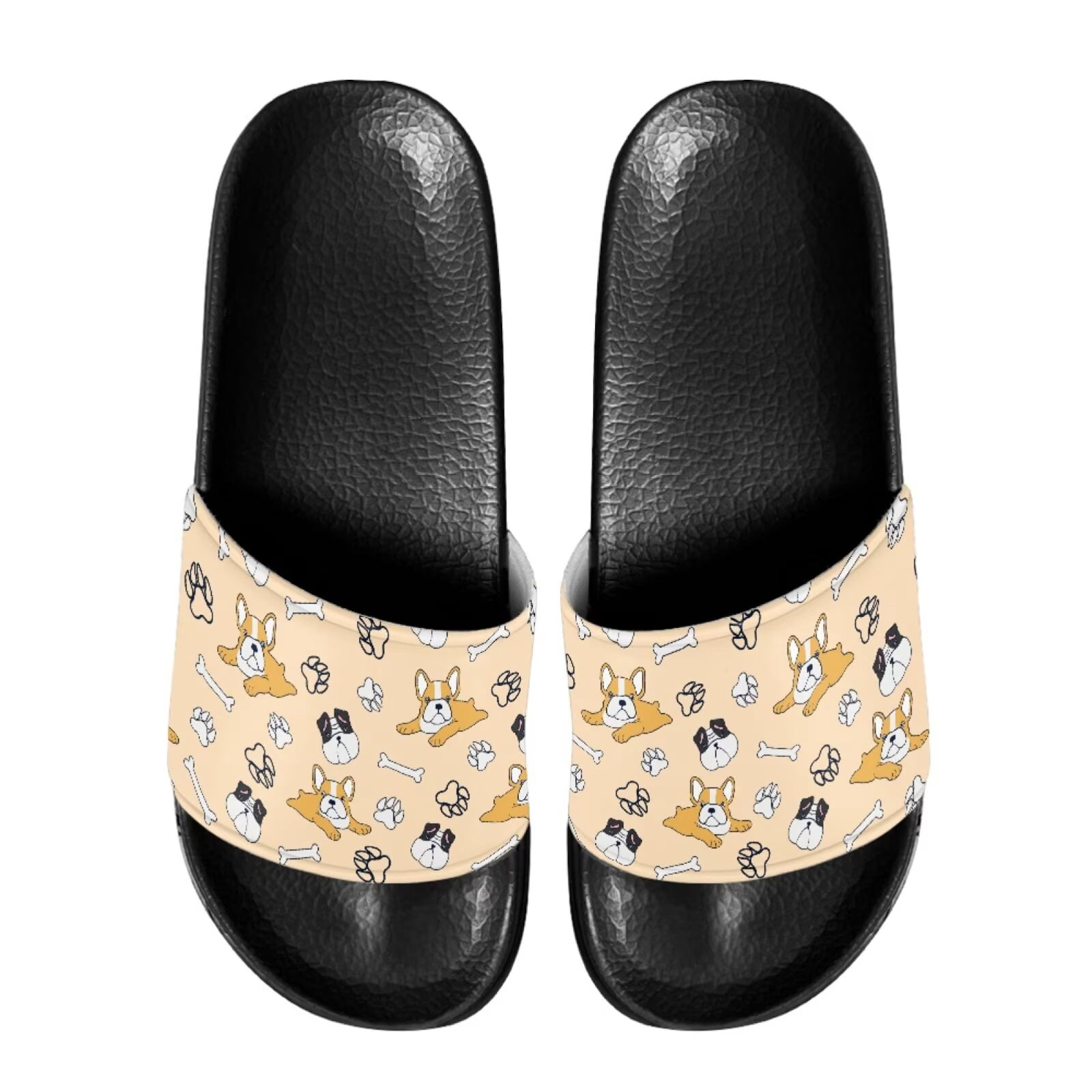 Wismoutput Dog and Paw Slide Sandals for Men Boys Flexible Non-Slip ...