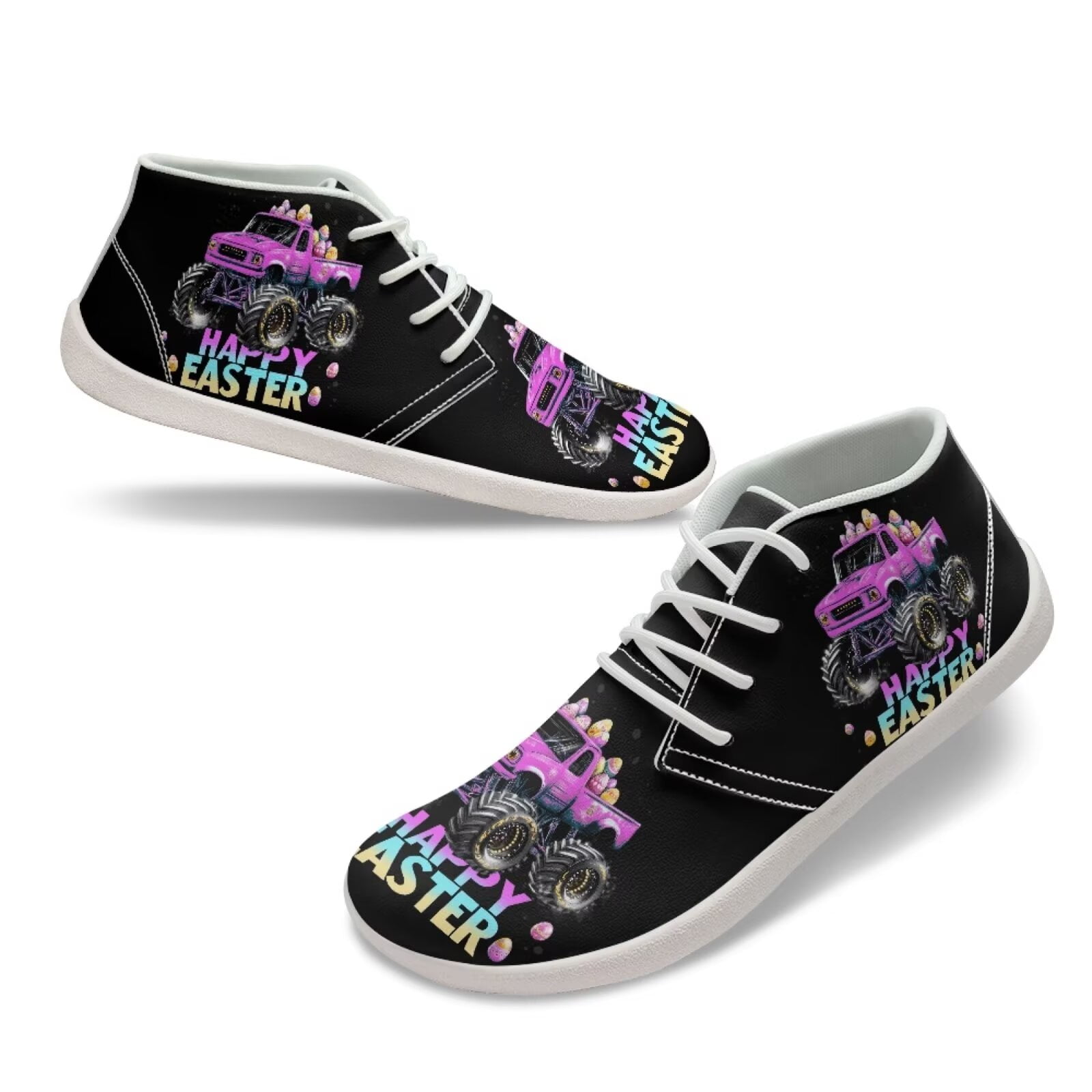 Wismoutput Easter Eggs and Car Barefoot Shoes for Men Boys Lightweight ...
