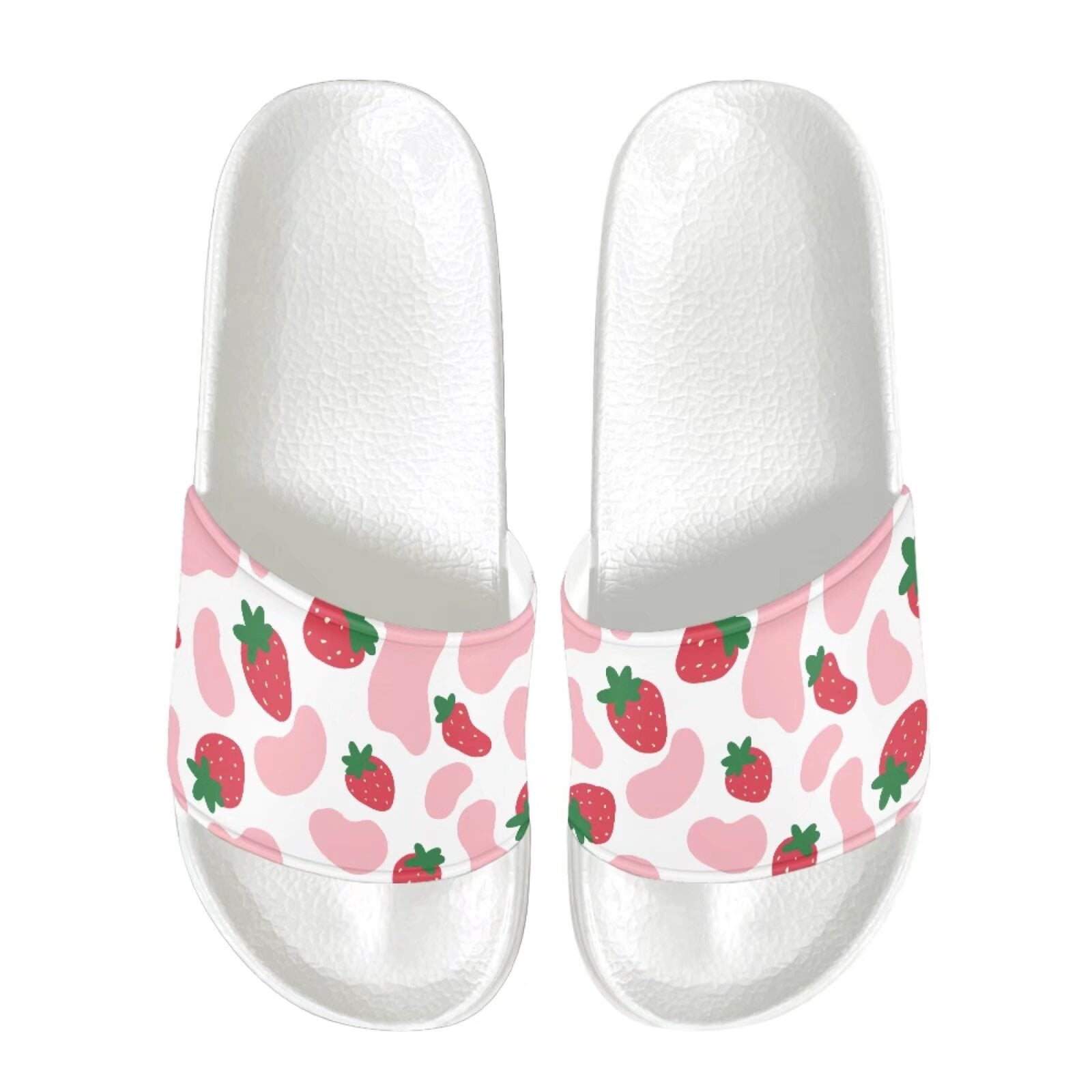 Wismoutput Strawberry Slide Sandals for Women Girls Soft Light ...